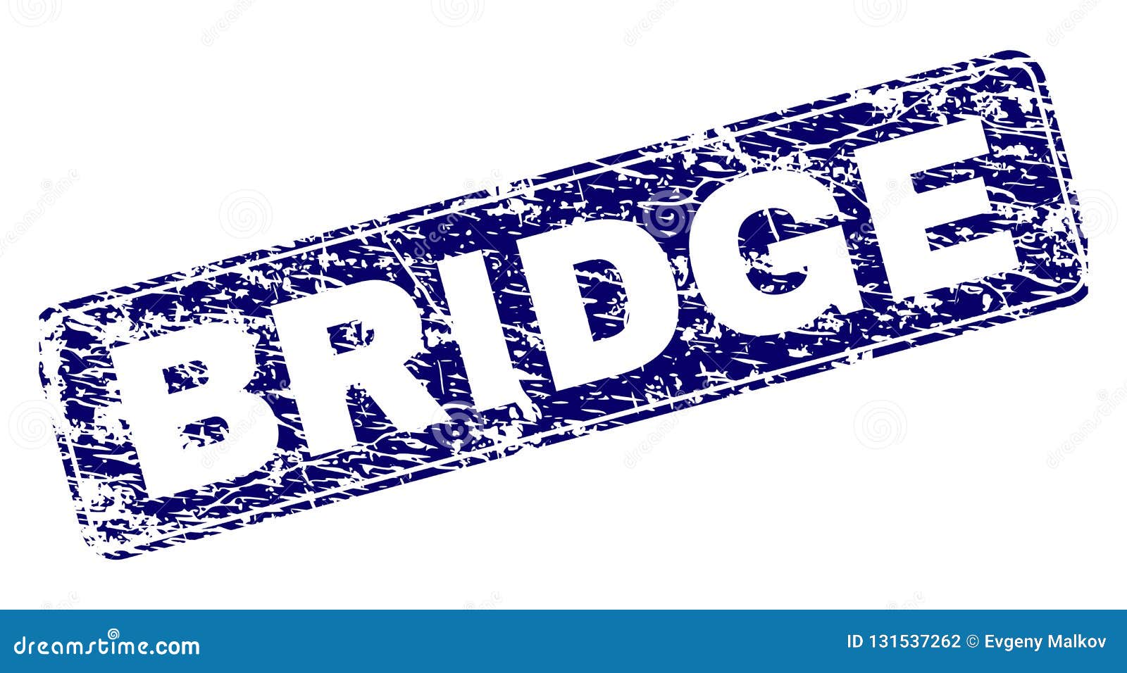 Grunge BRIDGE Framed Rounded Rectangle Stamp Stock Vector ...