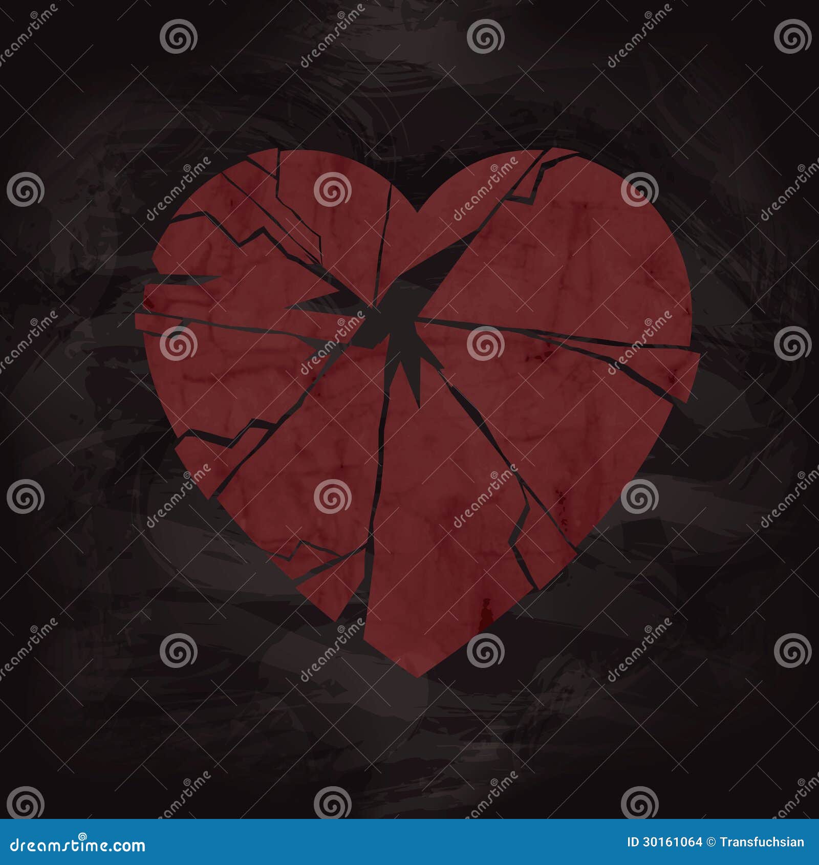 Broken heart background stock vector. Illustration of shattered - 30161064