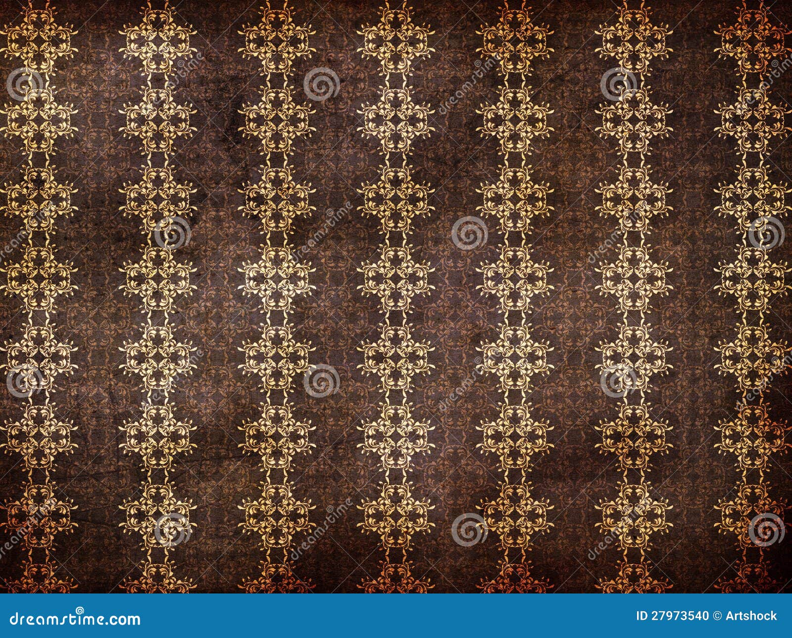 Grunge Brown Background with Pattern Stock Illustration - Illustration ...