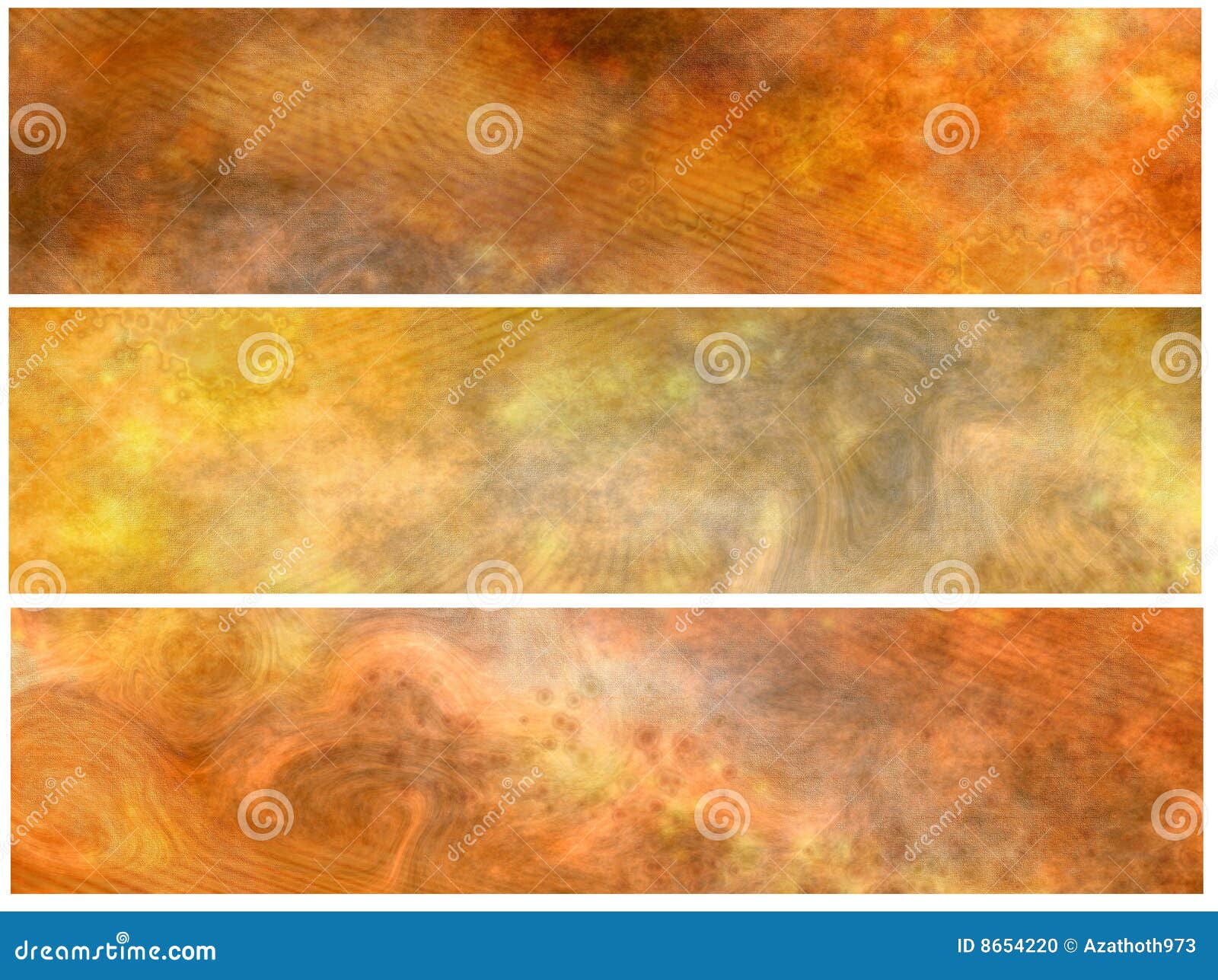 Grunge Brown Banners or Headers Stock Illustration - Illustration of ...