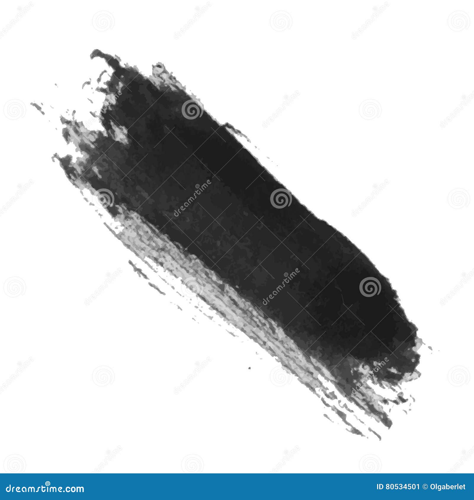 Grunge Brush Stroke stock vector. Illustration of isolated - 80534501