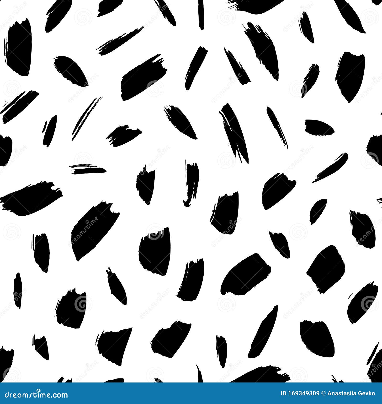Grunge Brush Strokes Vector Seamless Pattern. Hand Drawn Ink Dirty ... Grunge Brush Strokes Vector Seamless Pattern. Hand Drawn Ink Dirty ...