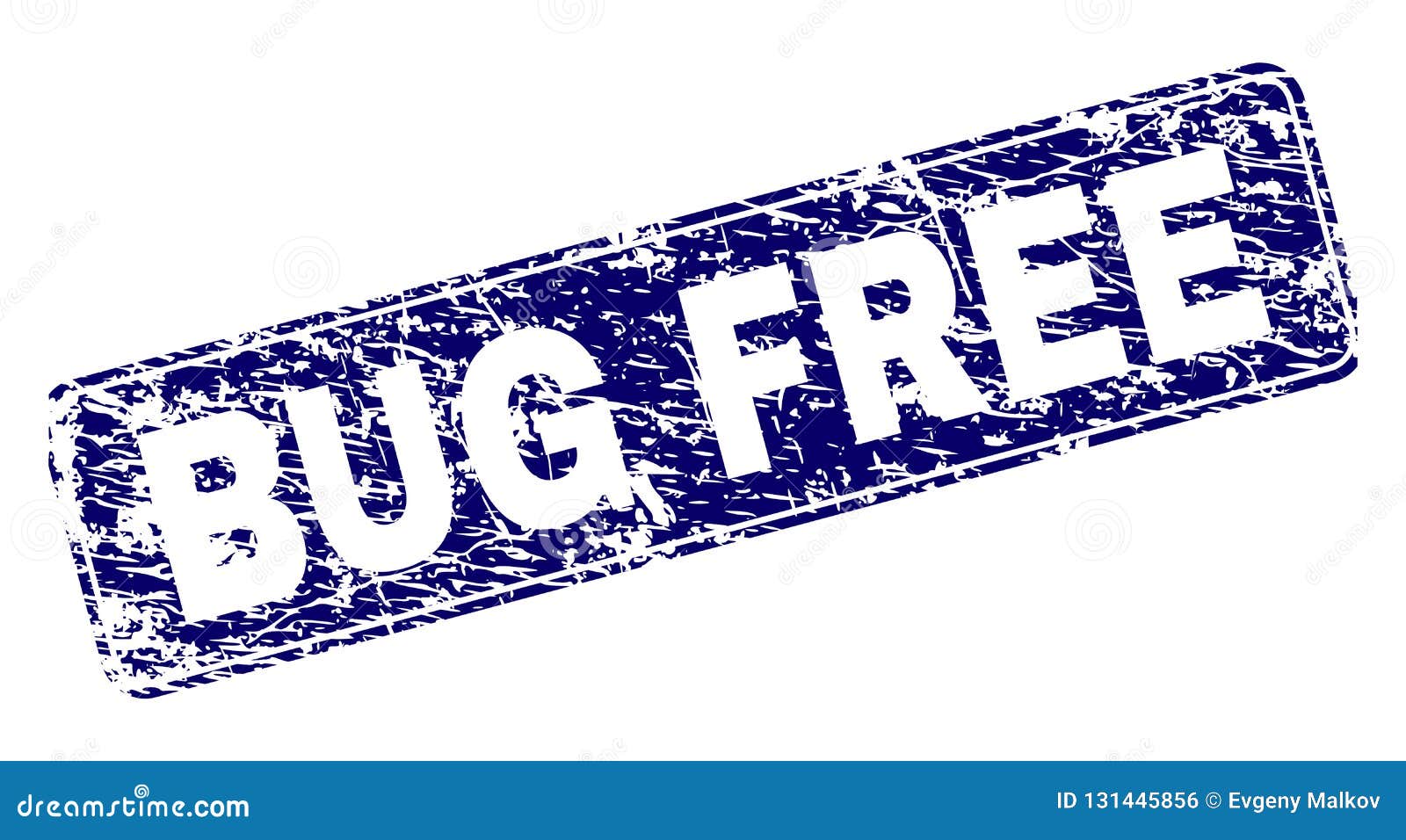 Grunge BUG FREE Framed Rounded Rectangle Stamp Stock Vector ...