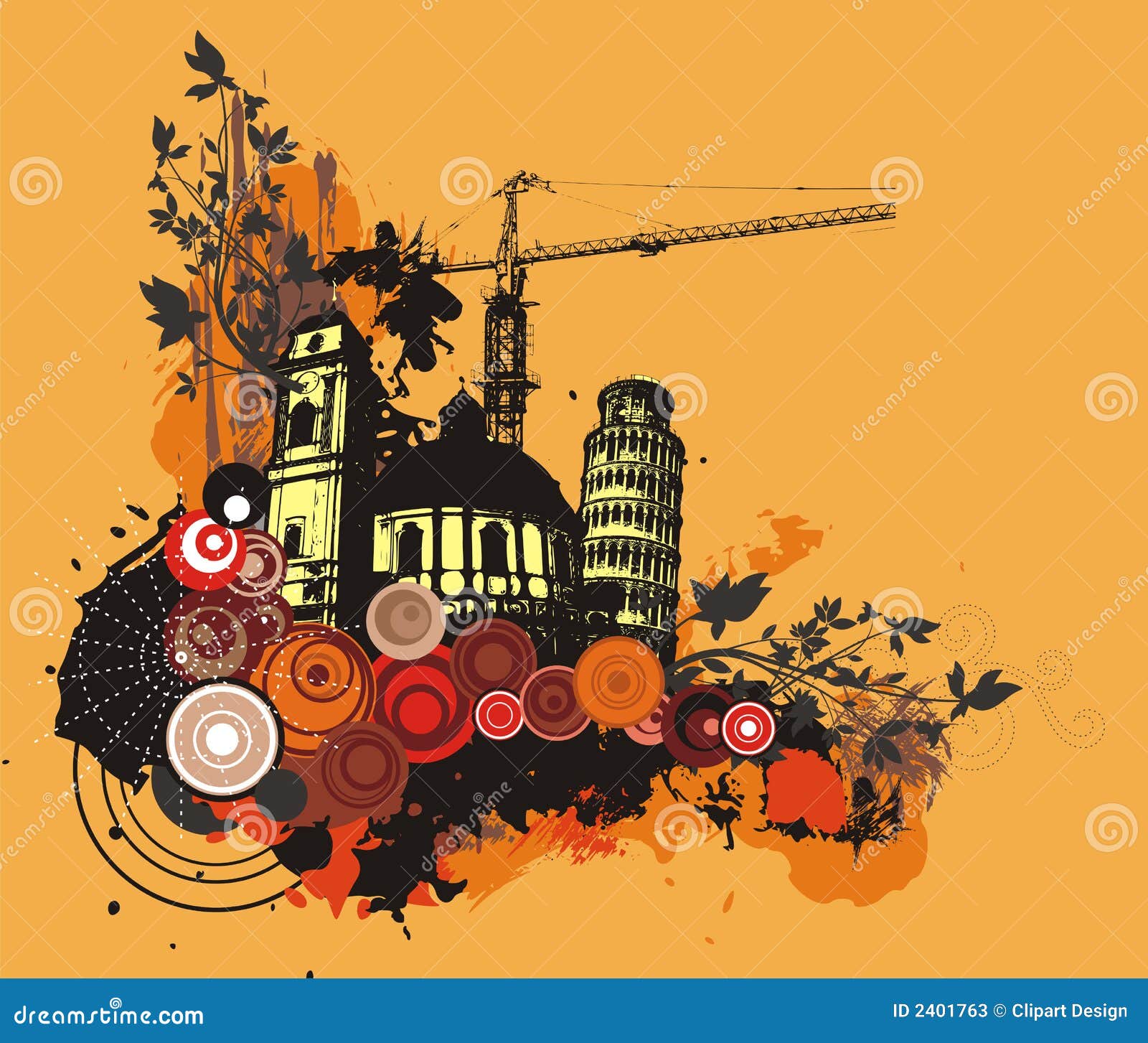 Grunge building background stock vector. Illustration of downtown - 2401763