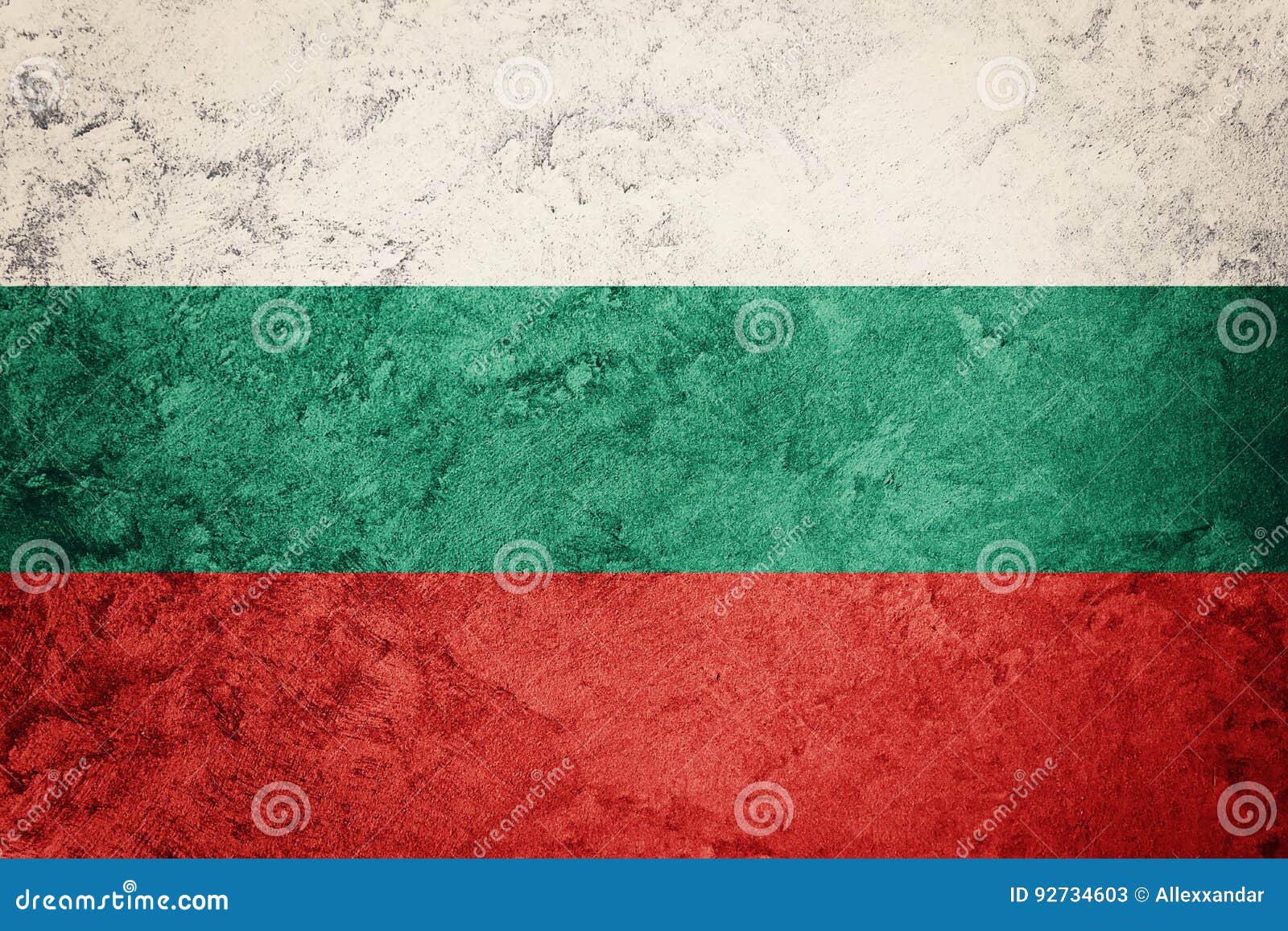 Grunge Bulgaria Flag. Bulgarian Flag with Grunge Texture Stock Image ...
