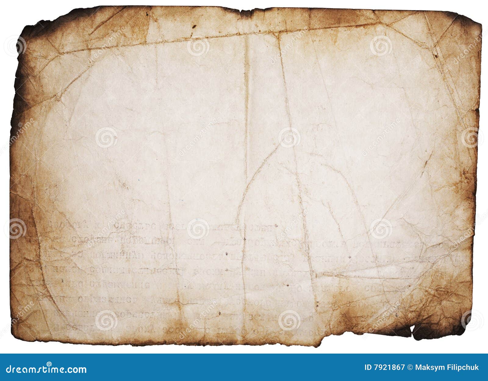 Grunge burnt page on white stock image. Image of shabby - 7921867