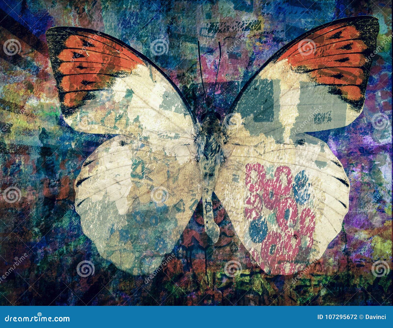 Grunge Butterfly Background Texture Stock Photo - Image of decorative ...