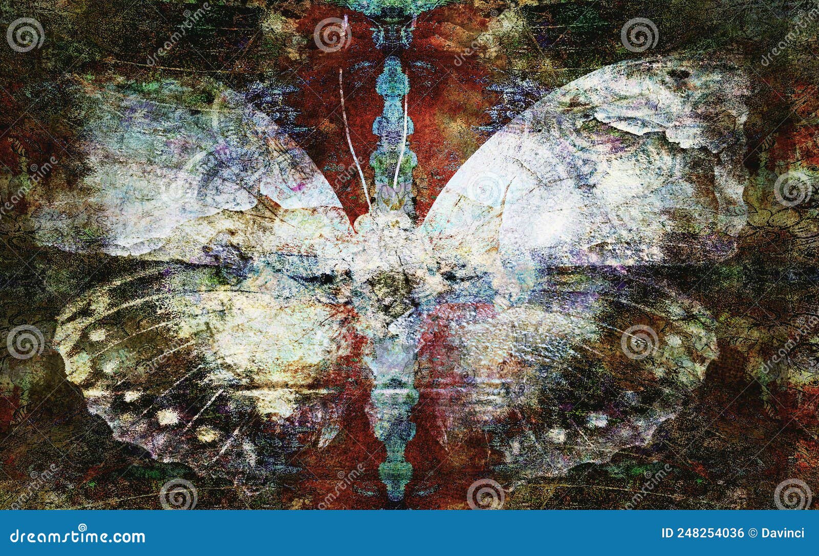 Grunge butterfly magic stock photo. Image of beauty - 248254036