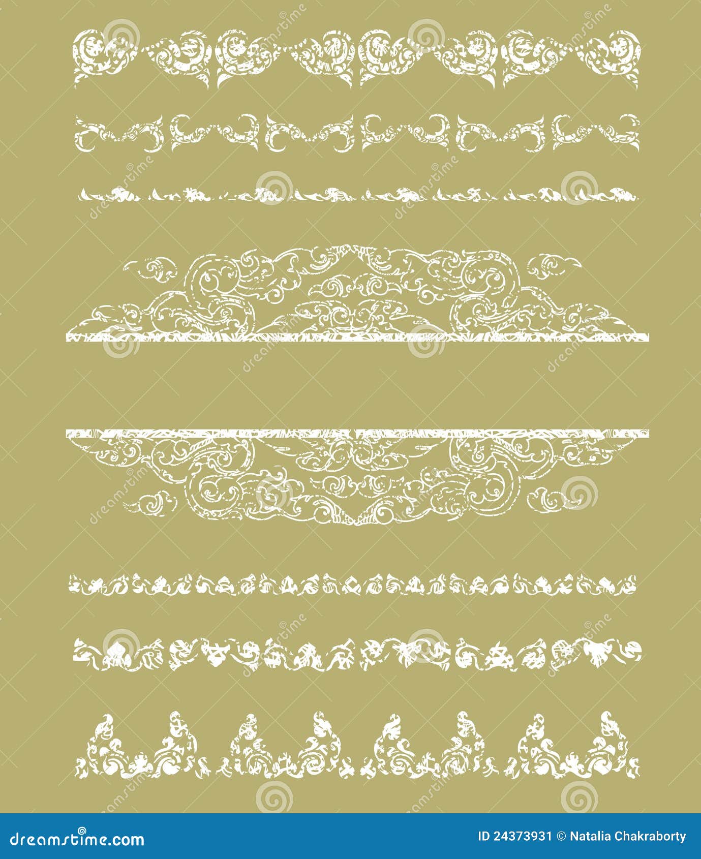 Grunge Cambodian Floral Pattern Stock Vector - Illustration of antique ...