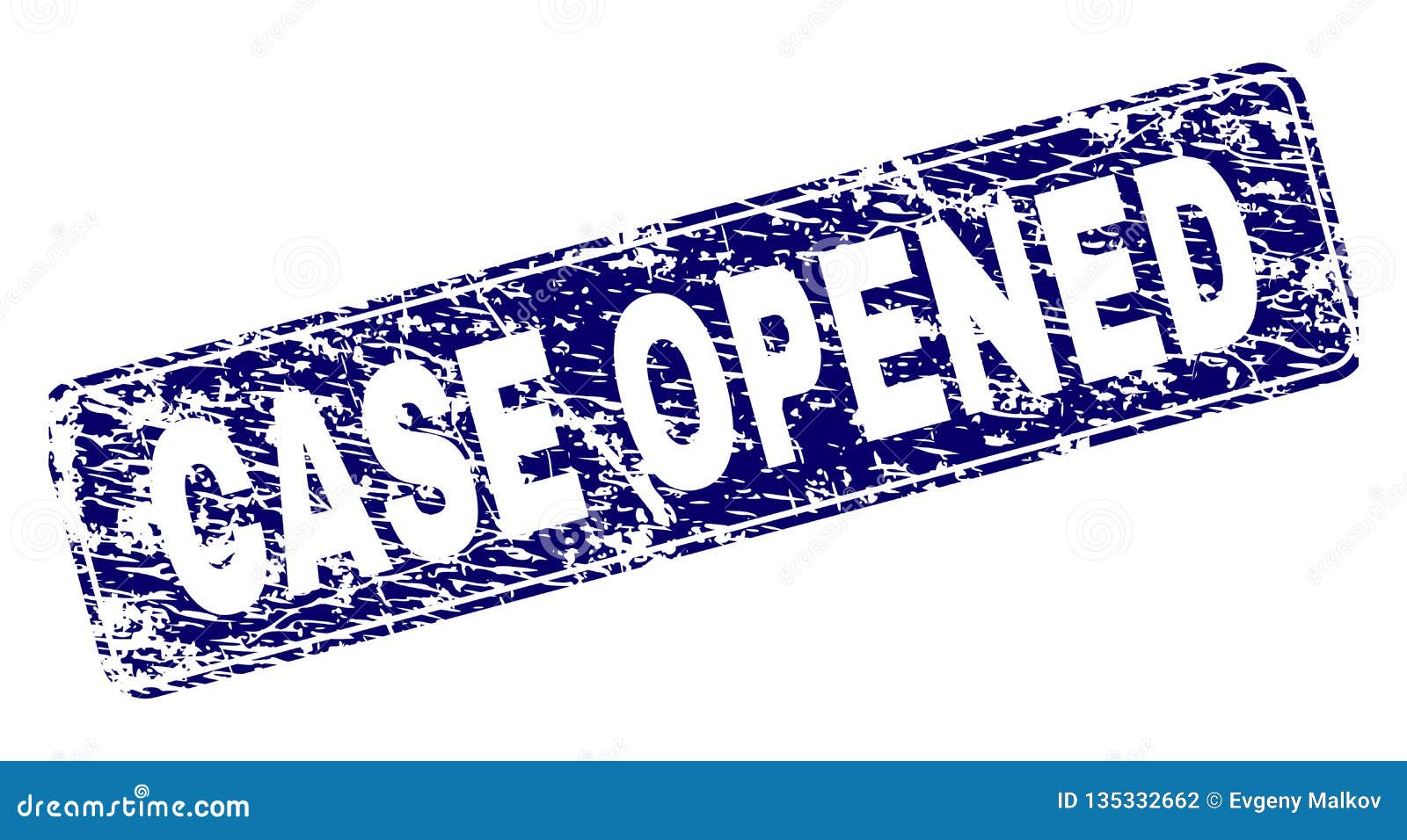 Grunge CASE OPENED Framed Rounded Rectangle Stamp Stock Vector ...