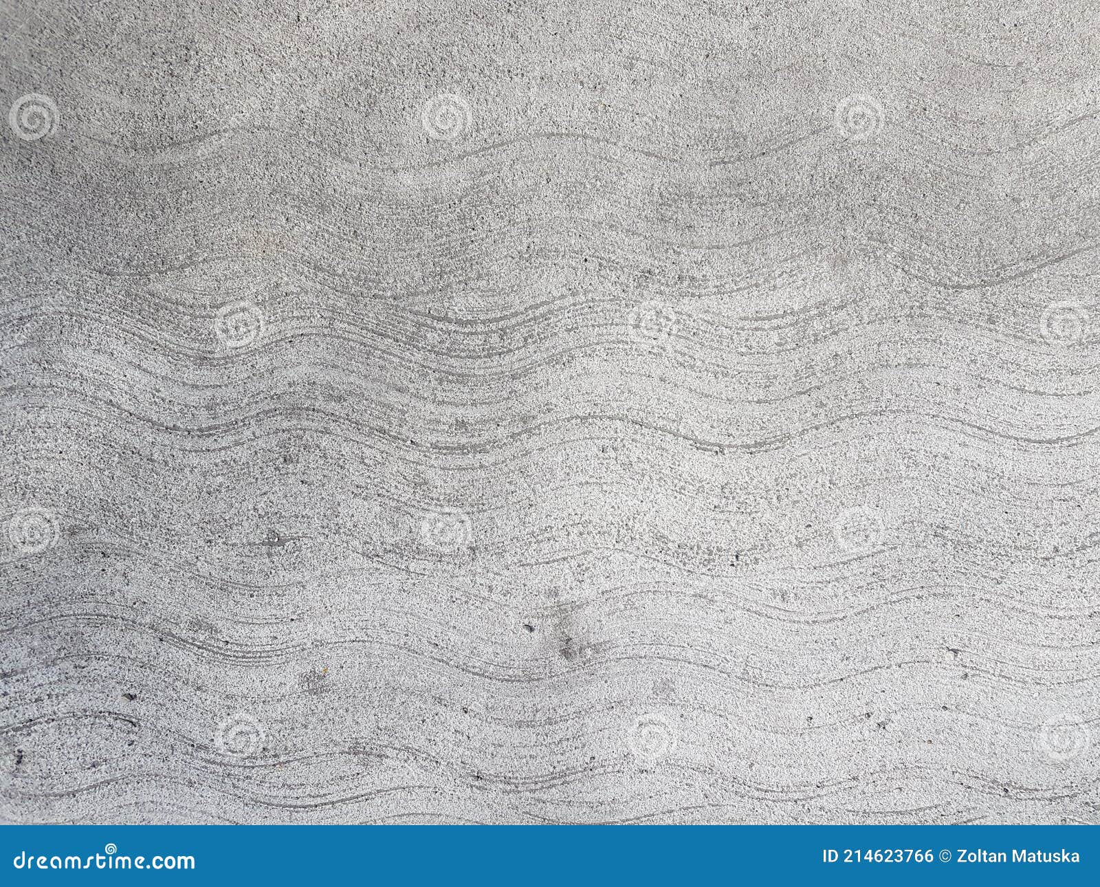 Grunge Cement Concrete Surface with Wavy Lines, Industrial Material ...