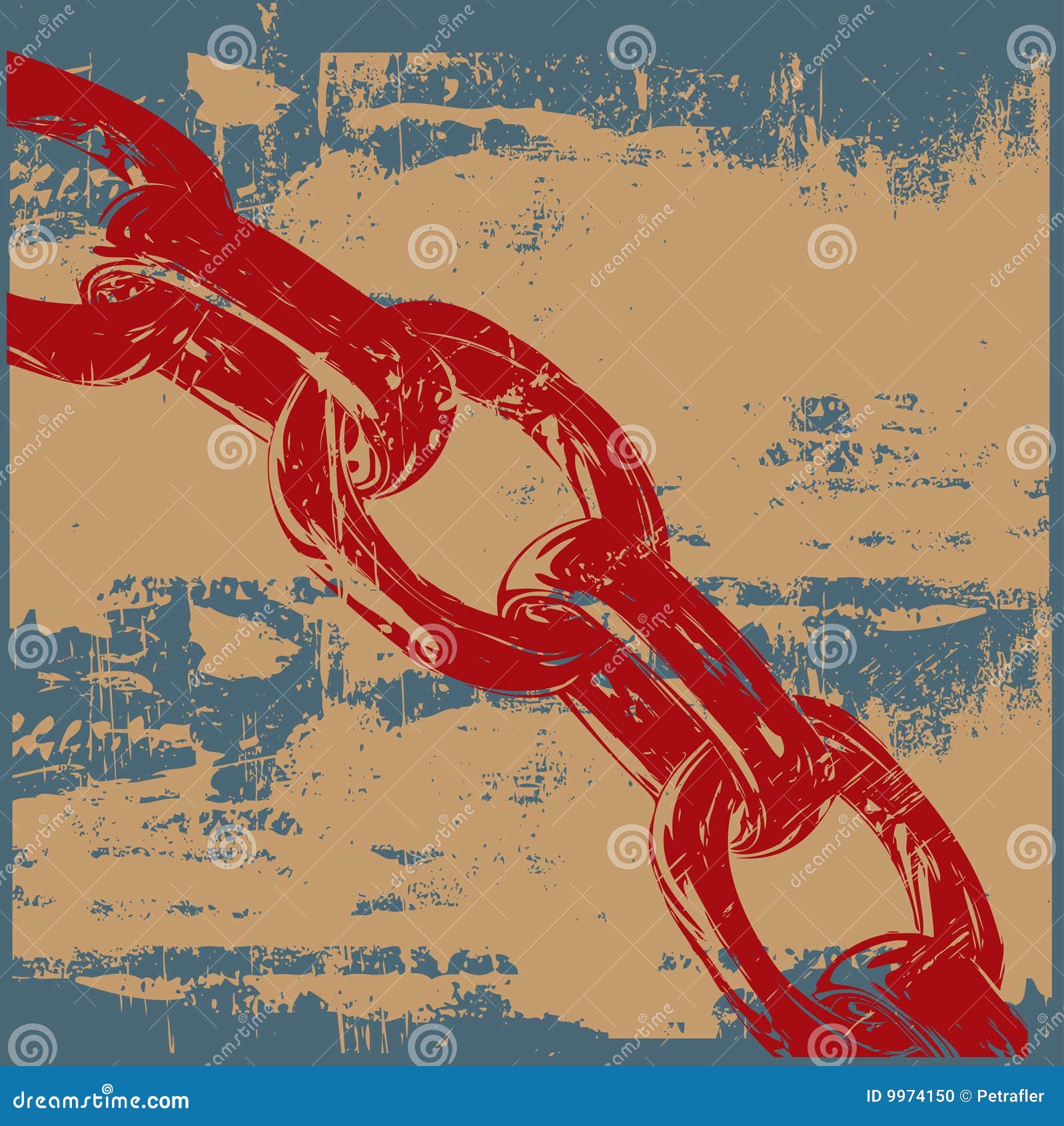 Grunge Chain stock vector. Illustration of vector, union - 9974150