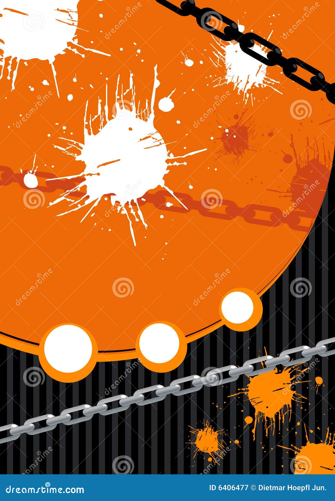 Grunge chains and paint stock vector. Illustration of bold - 6406477