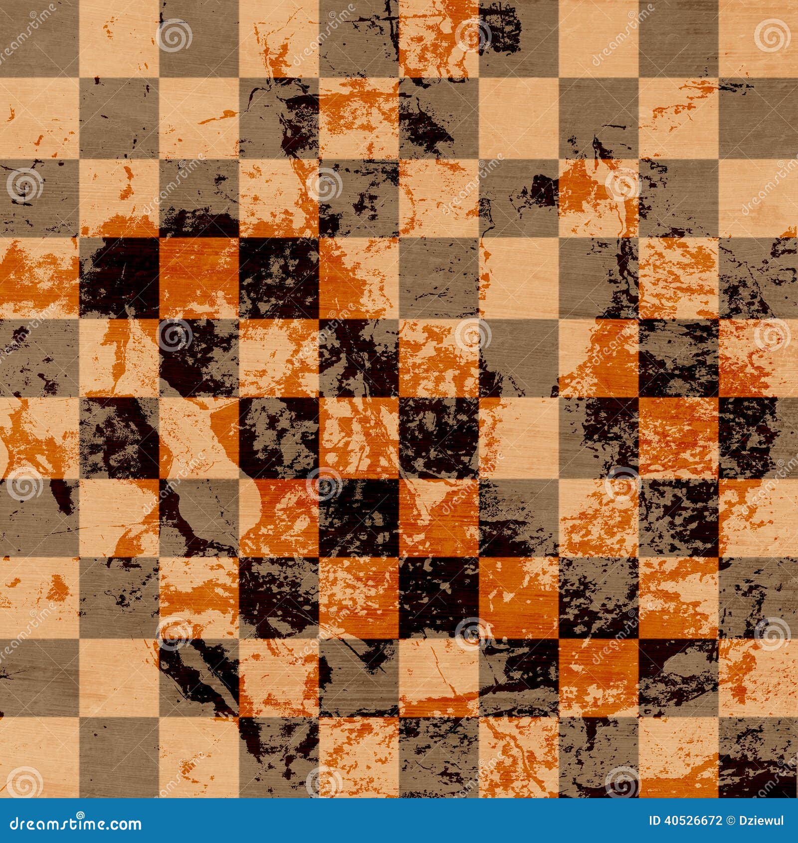 Grunge Checkered Background Stock Illustration - Illustration of worn ...