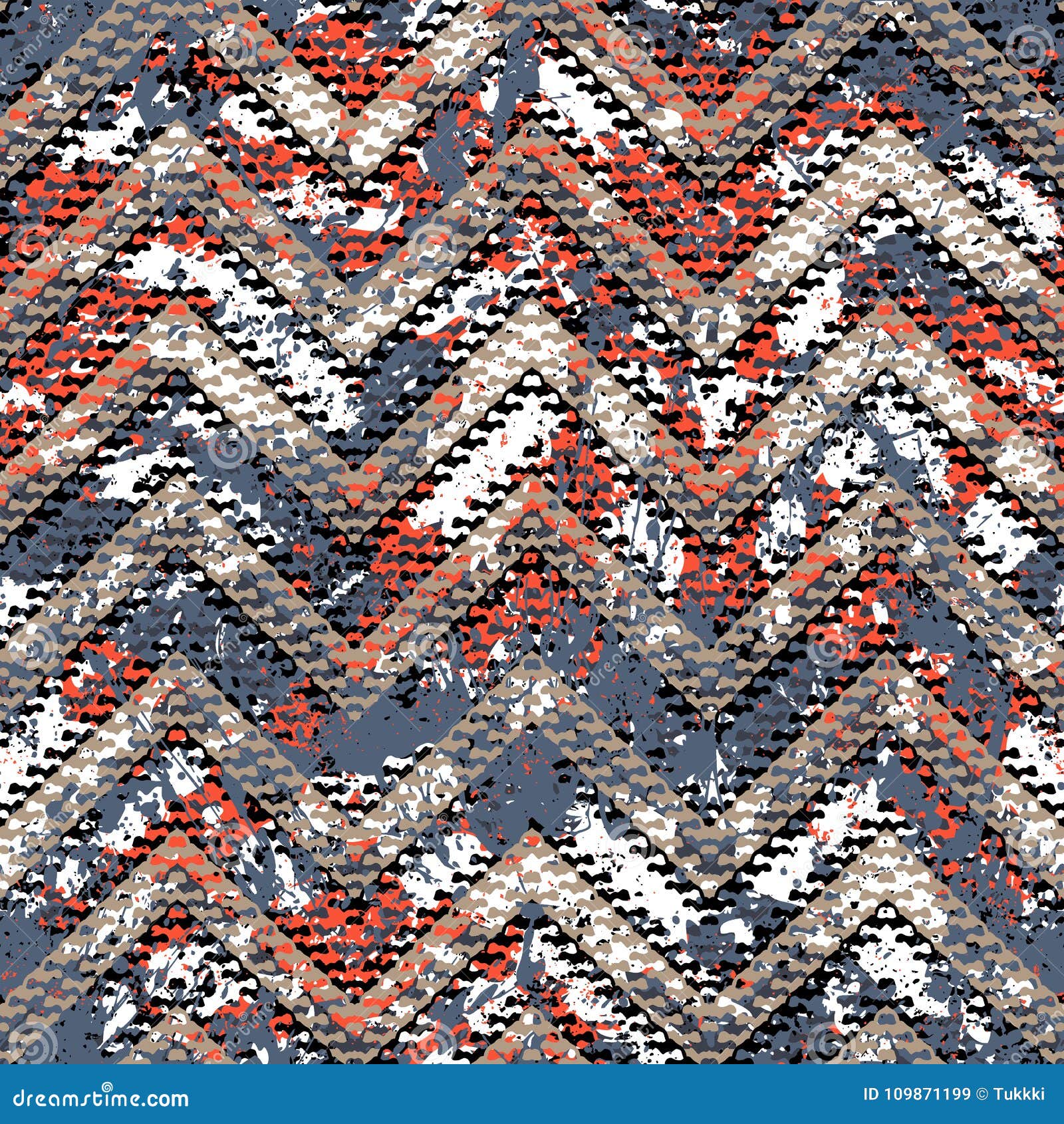 Grunge Chevron Vector Pattern Stock Vector - Illustration of ...