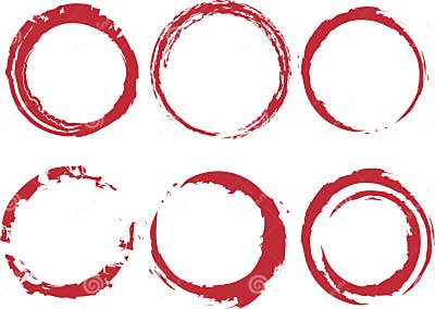 Abstract Grunge Circle Stains – Artistic Textured Element Circular ...