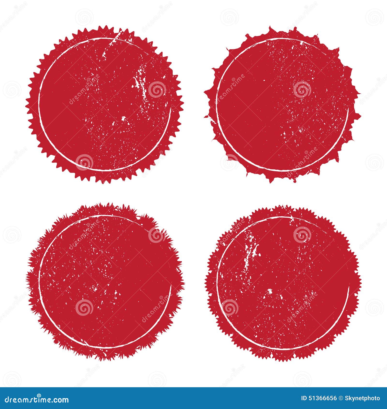 Circle Stamp Frame On White Background. Royalty-Free Stock Photography ...