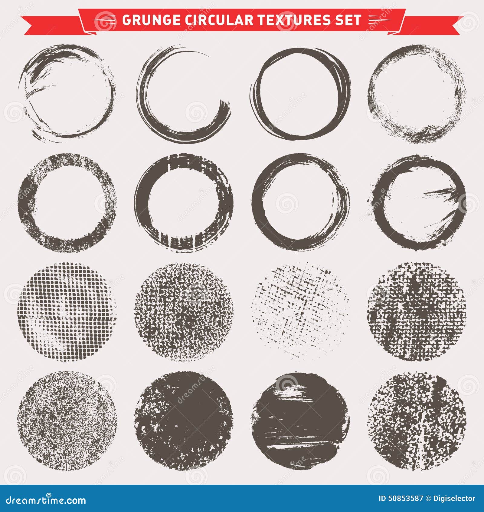 Grunge Circular Texture Backgrounds Vector Stock Vector - Illustration ...