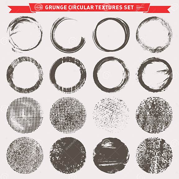 Grunge Circular Texture Backgrounds Vector Stock Vector - Illustration ...