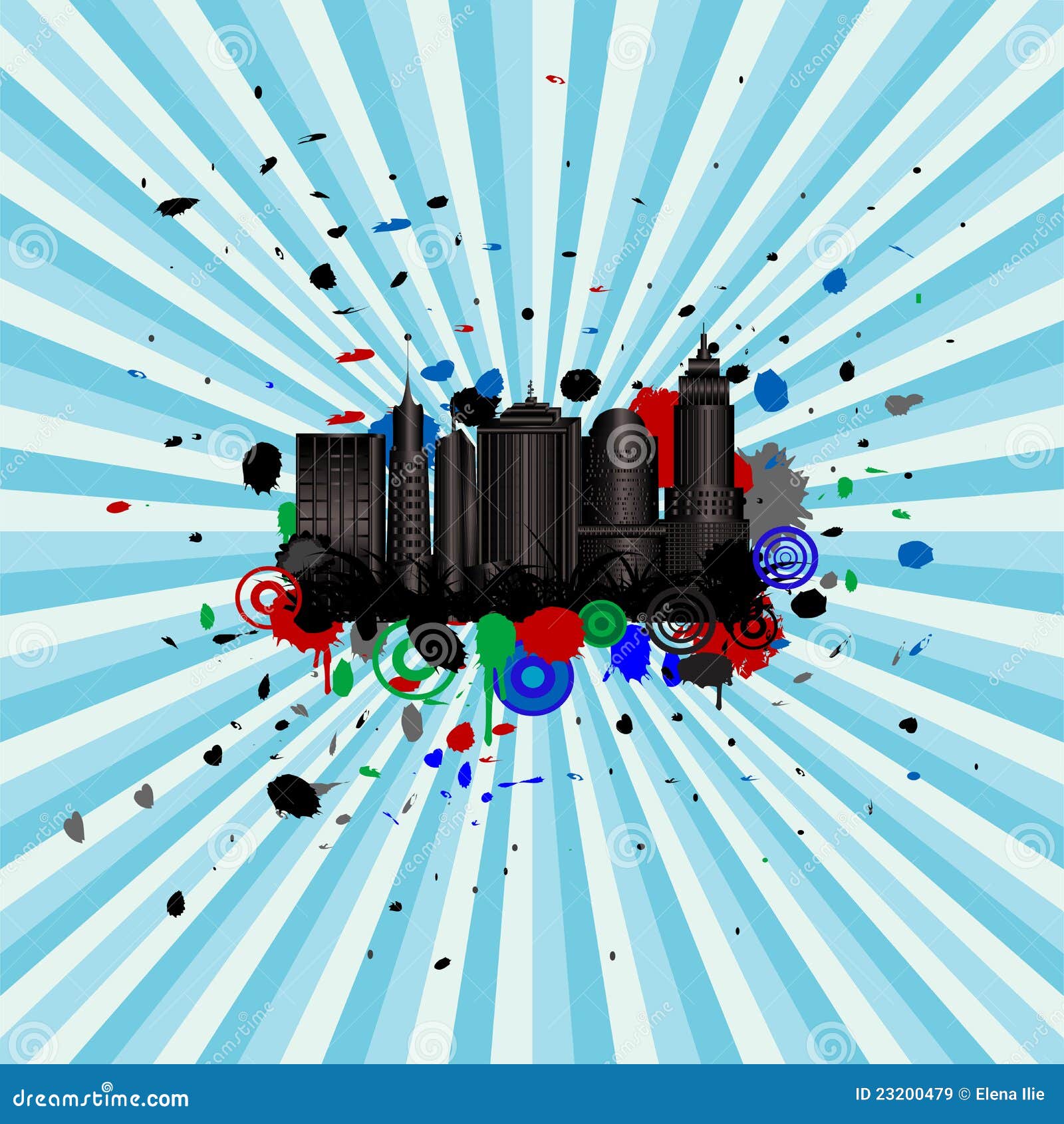 Grunge city stock illustration. Illustration of background - 23200479