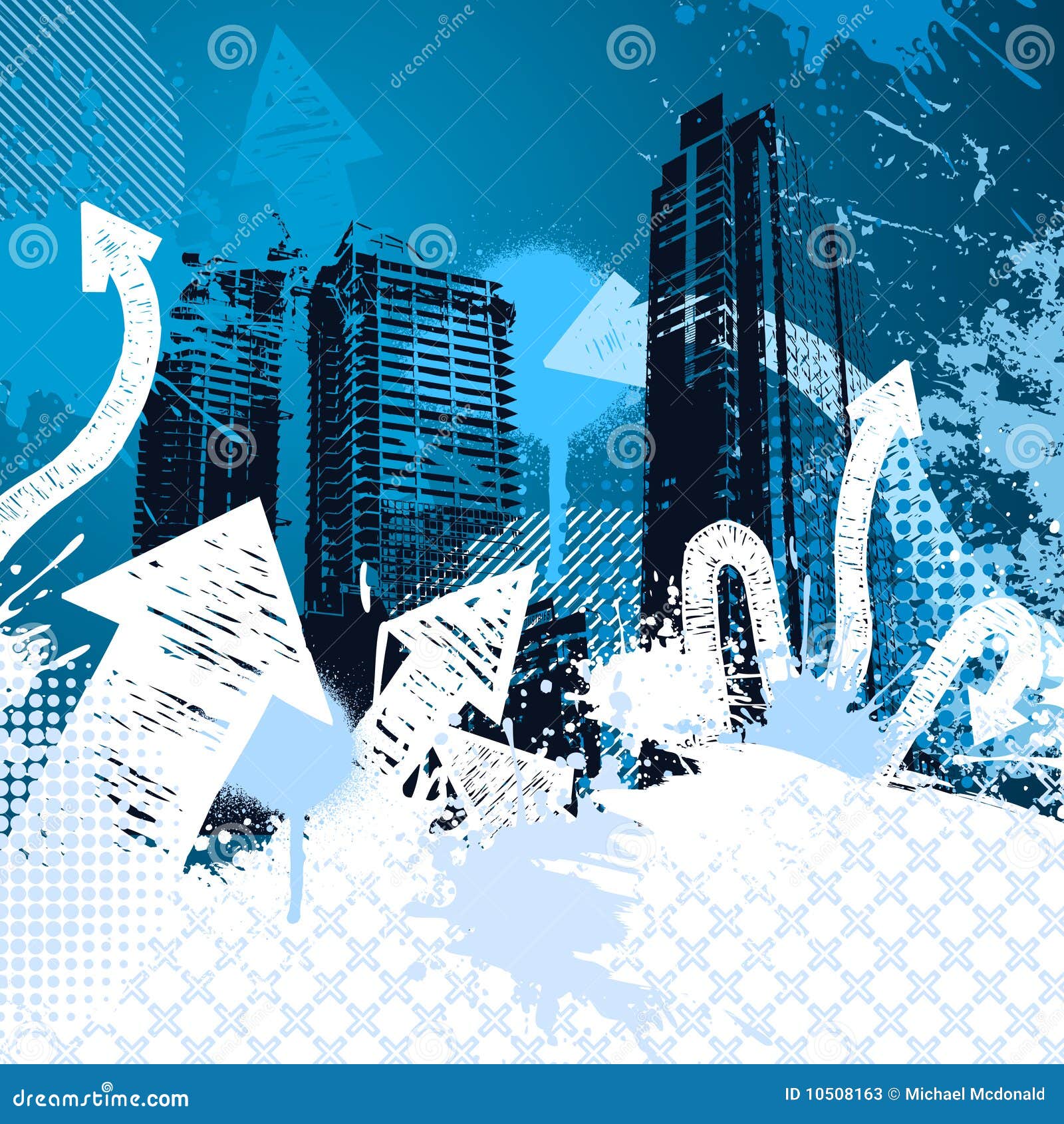 Grunge city design stock vector. Illustration of sketch - 10508163