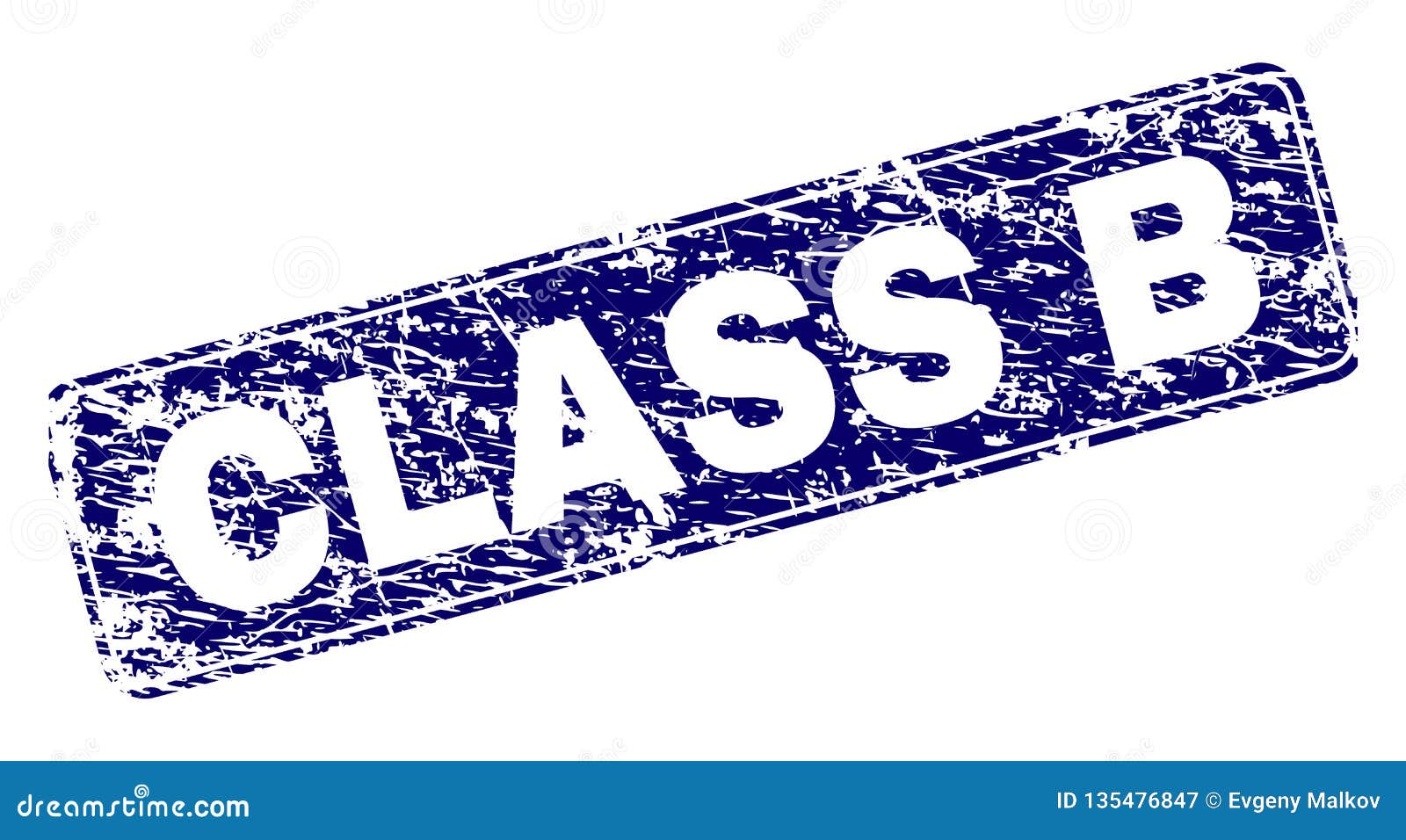 Grunge CLASS B Framed Rounded Rectangle Stamp Stock Vector ...