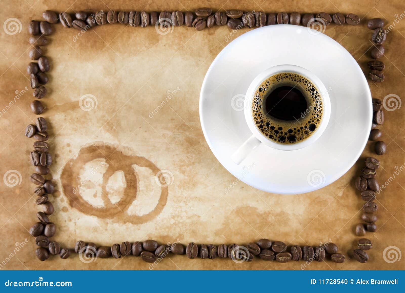 Grunge Coffee Frame with Coffee Stock Photo - Image of coffee, framed ...