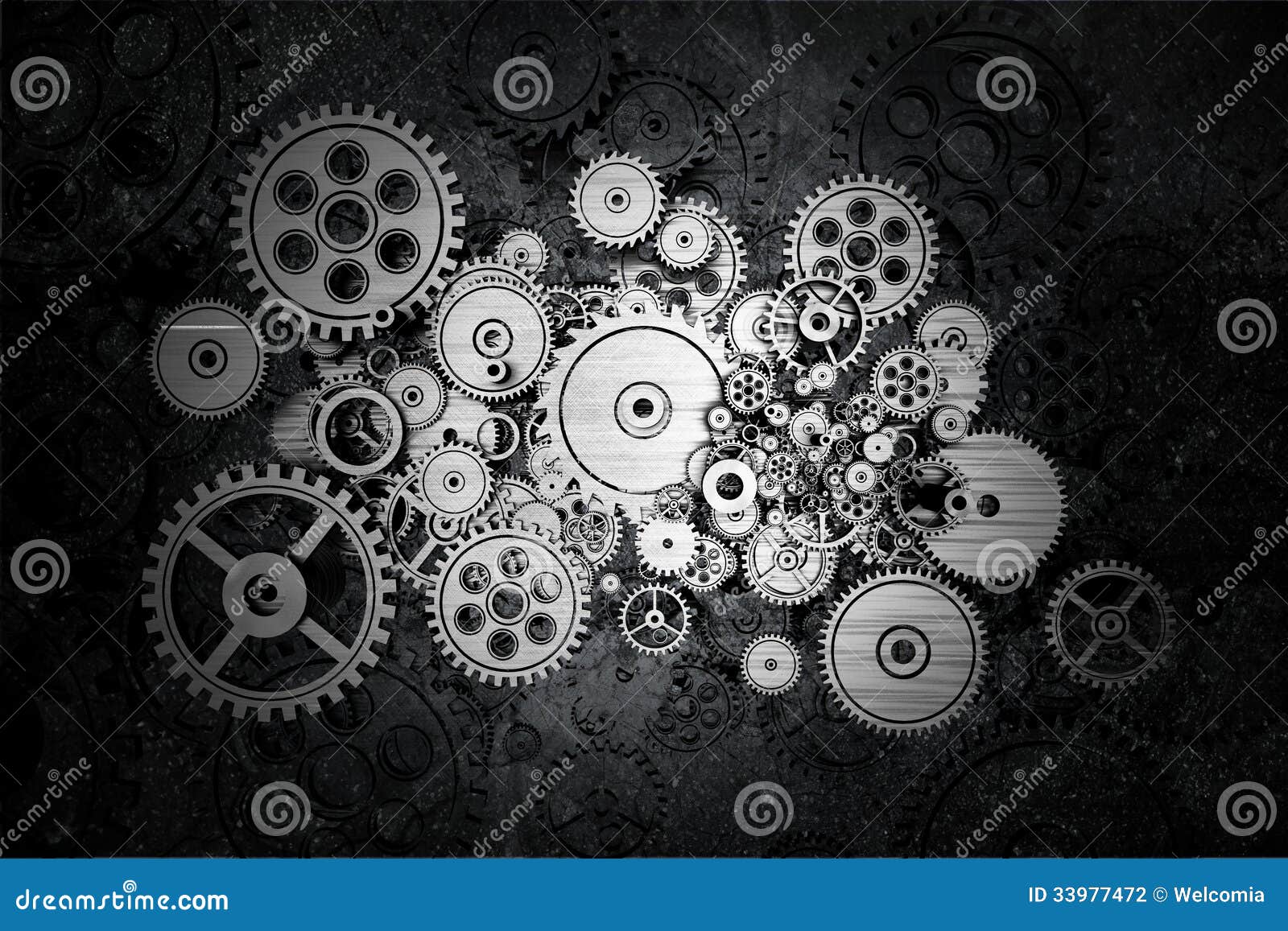 Grunge Cog Wheels stock illustration. Illustration of engineering ...
