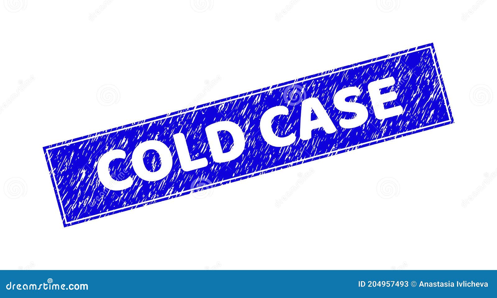 Grunge COLD CASE Scratched Rectangle Stamp Seal Stock Vector ...