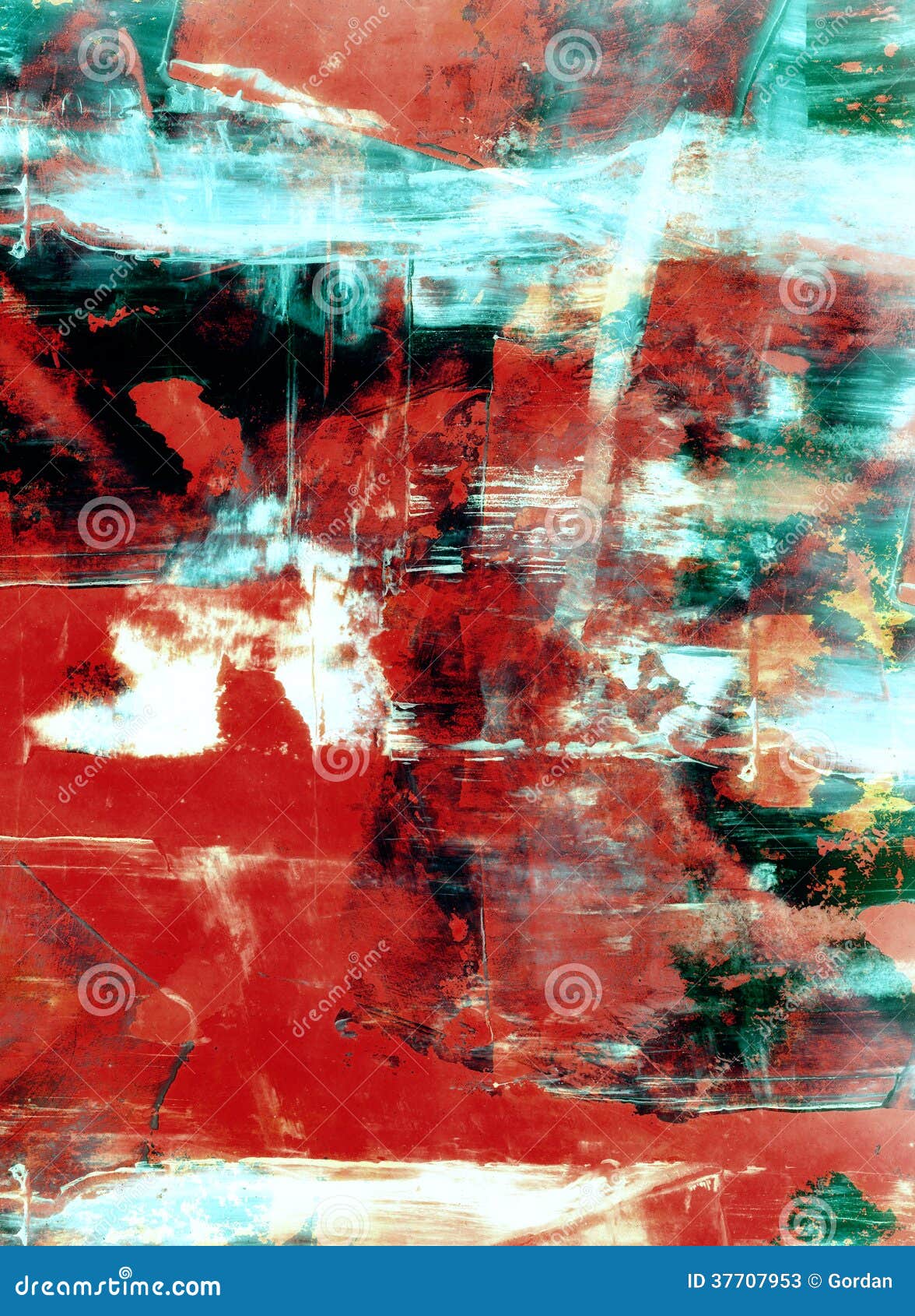 Grunge Collage, Watercolor Style Background Stock Illustration ...