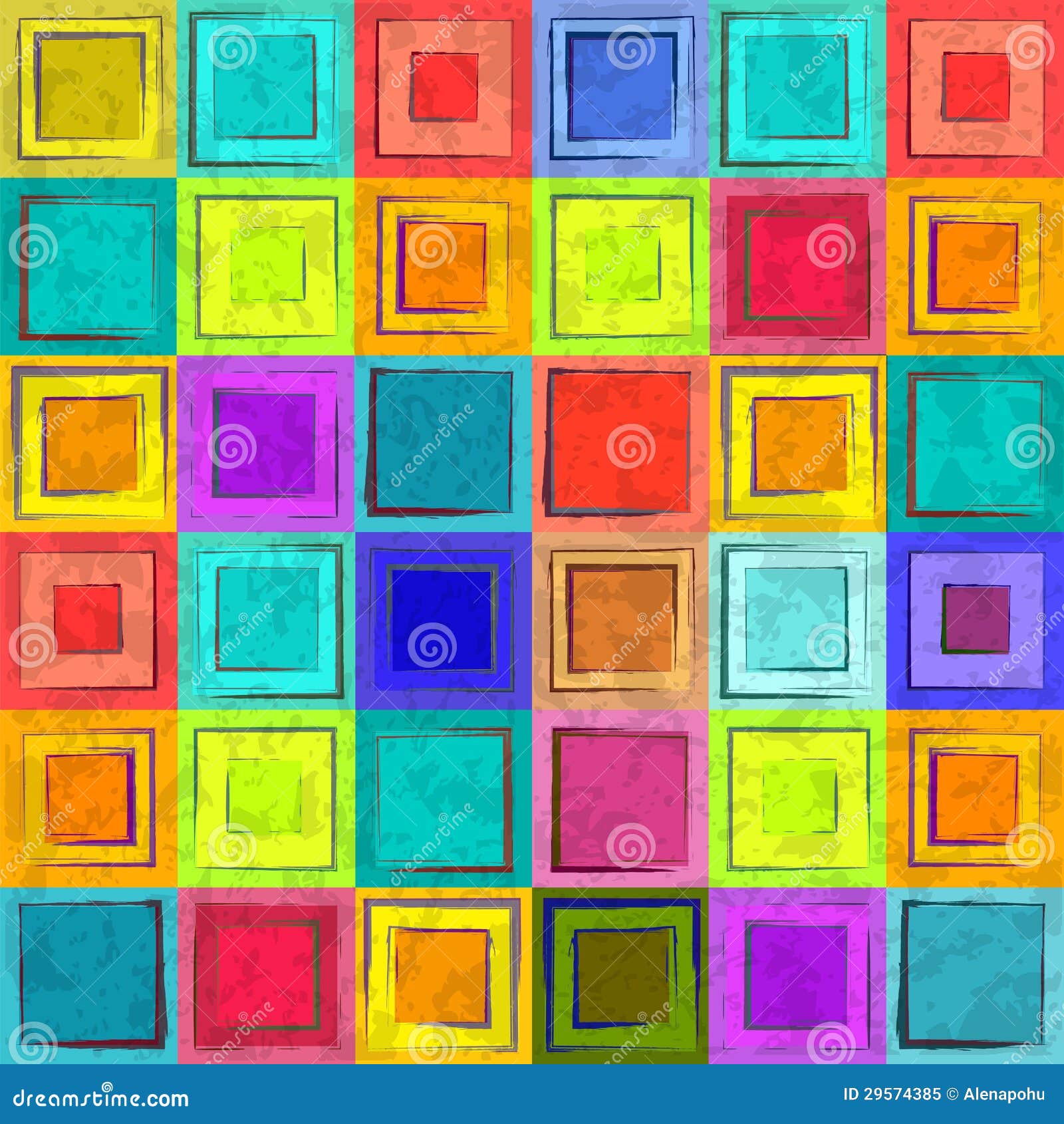 Grunge Colorful Retro Seamless Background Stock Vector - Illustration ...