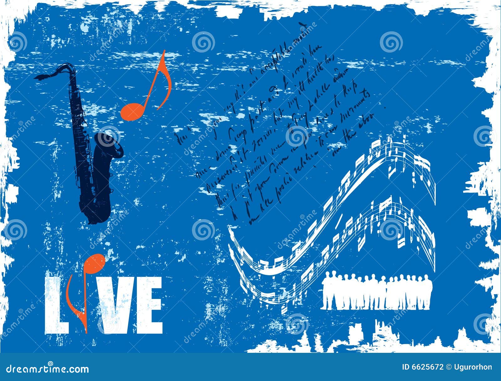 Grunge concert poster stock vector. Illustration of tunes - 6625672