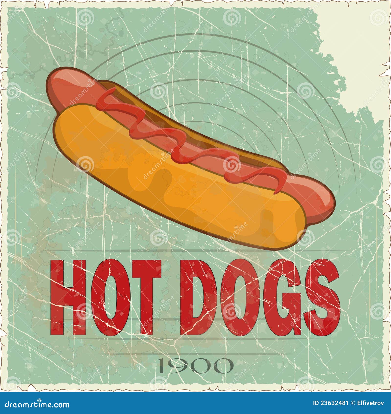 Grunge Cover for Fast Food Menu Stock Vector - Illustration of card ...