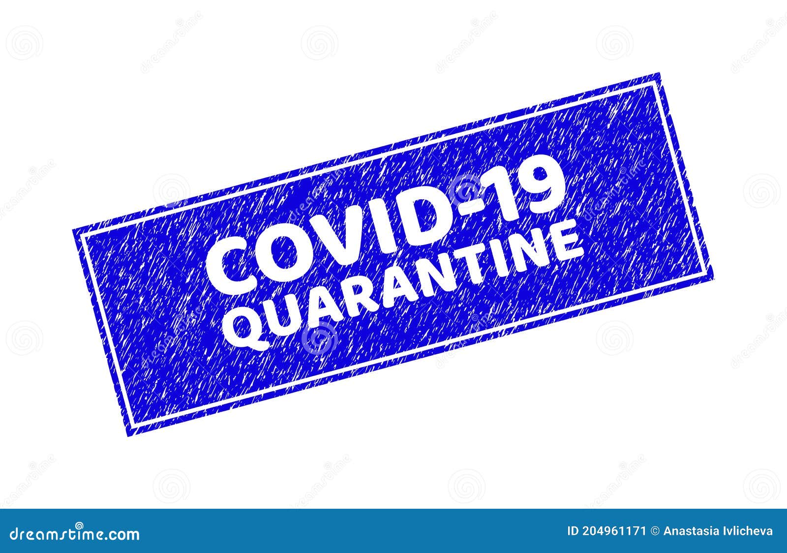Grunge COVID-19 QUARANTINE Textured Rectangle Watermark Stock Vector ...