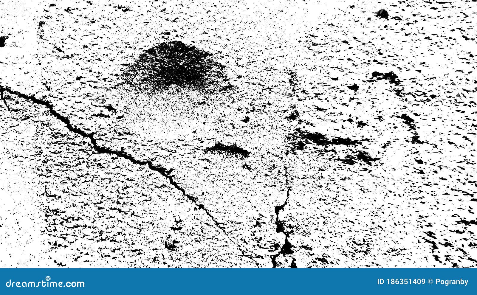 Crack Pattern Seamless. Fissure And Rift Background. Fracture Texture ...