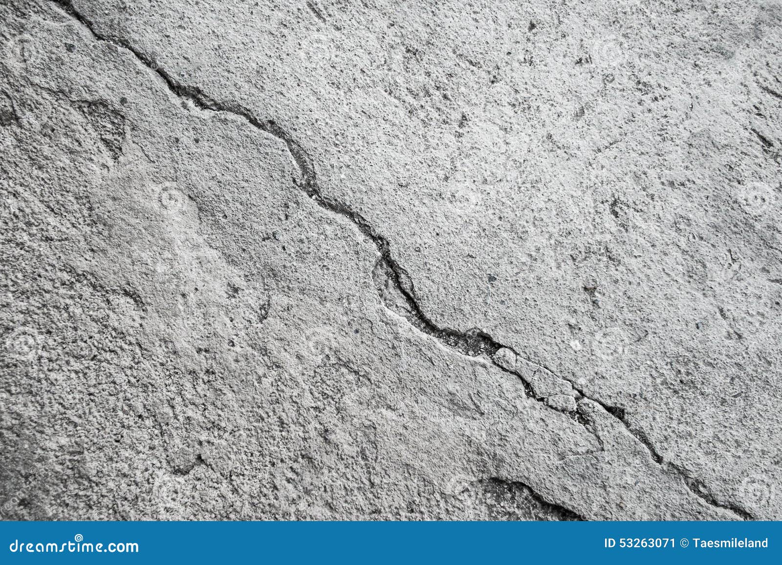 Cracked Cement Wall In The House,cracking Separation Of The Concrete ...