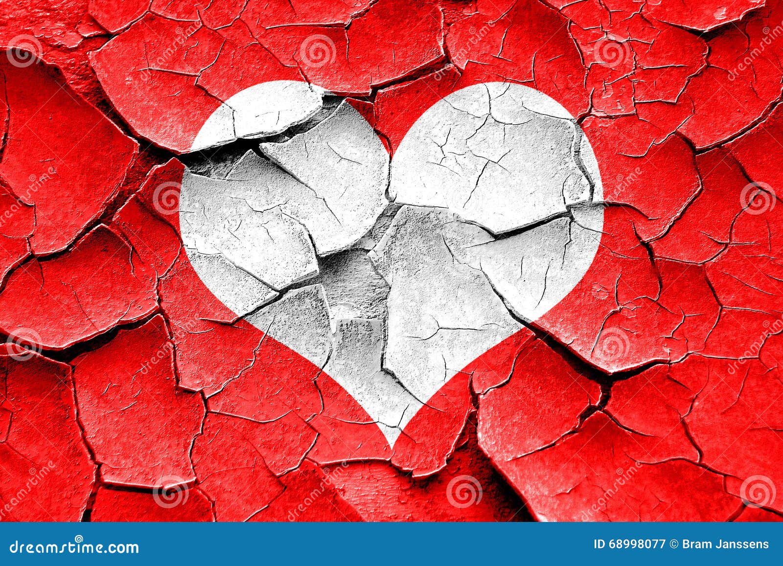 Grunge Cracked Hearts Love Background Stock Illustration - Illustration ...