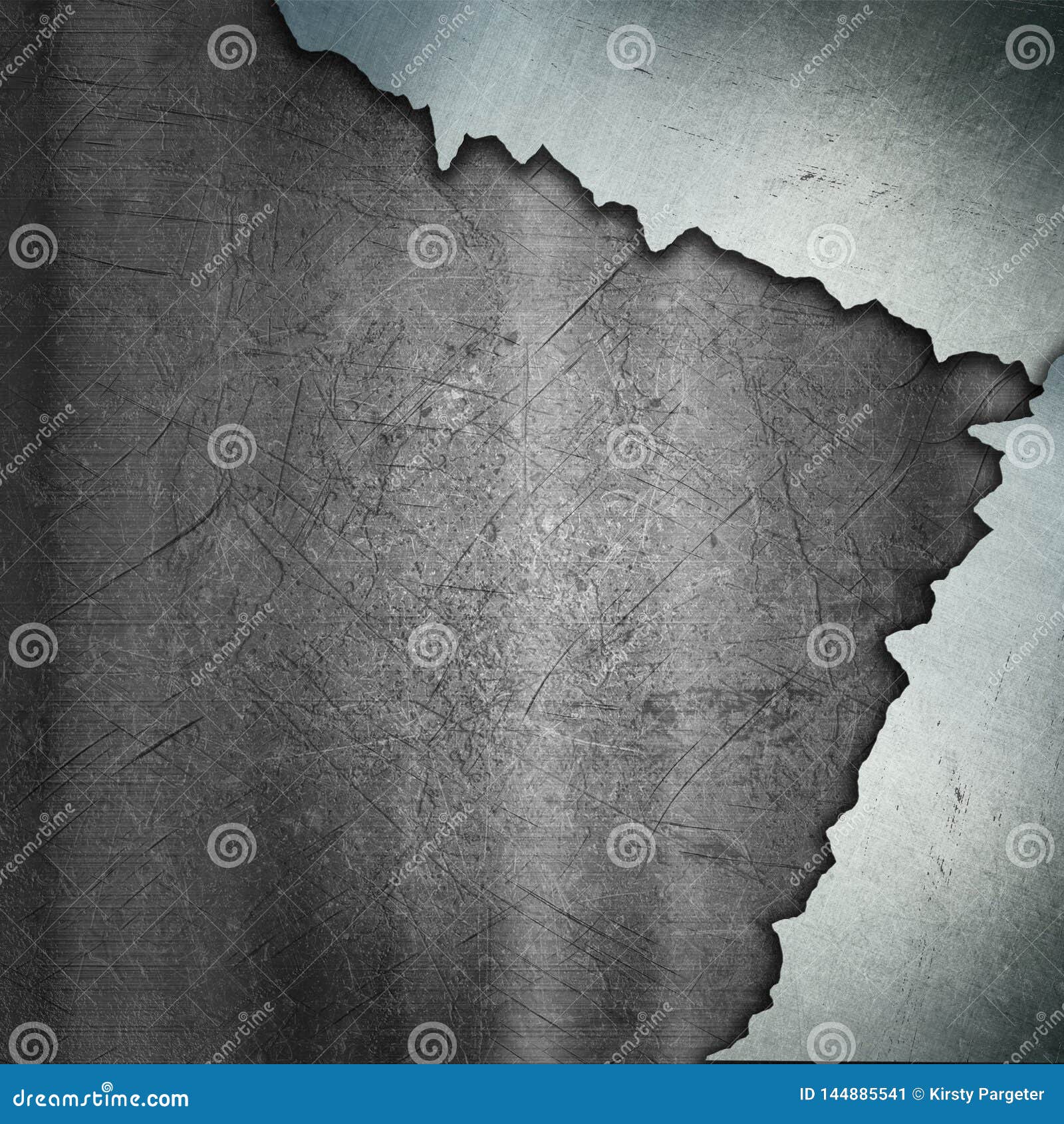 Grunge Cracked Metal Textures on Scratched Background Stock ...