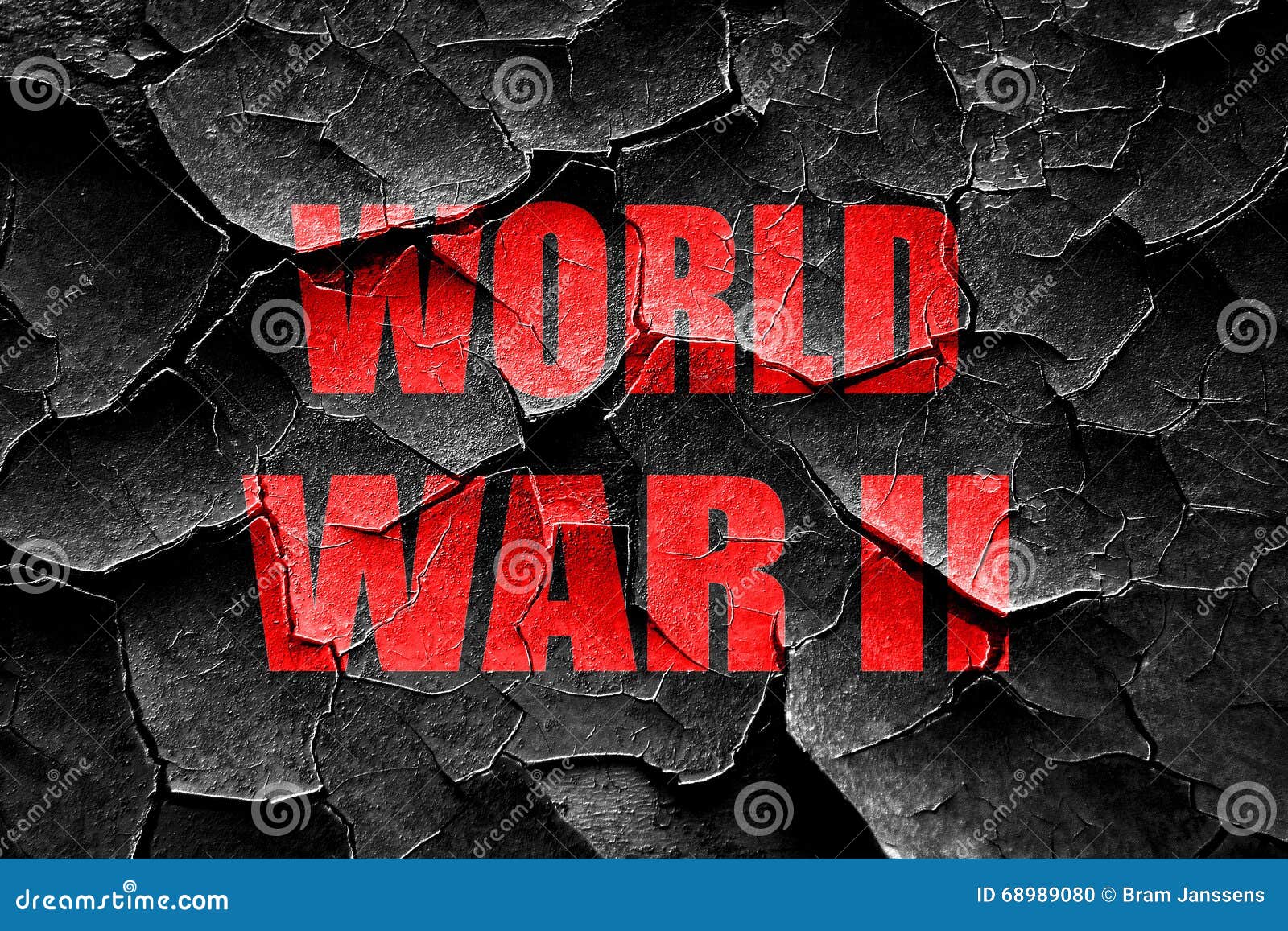 Grunge Cracked World War 2 Background Stock Illustration - Illustration ...