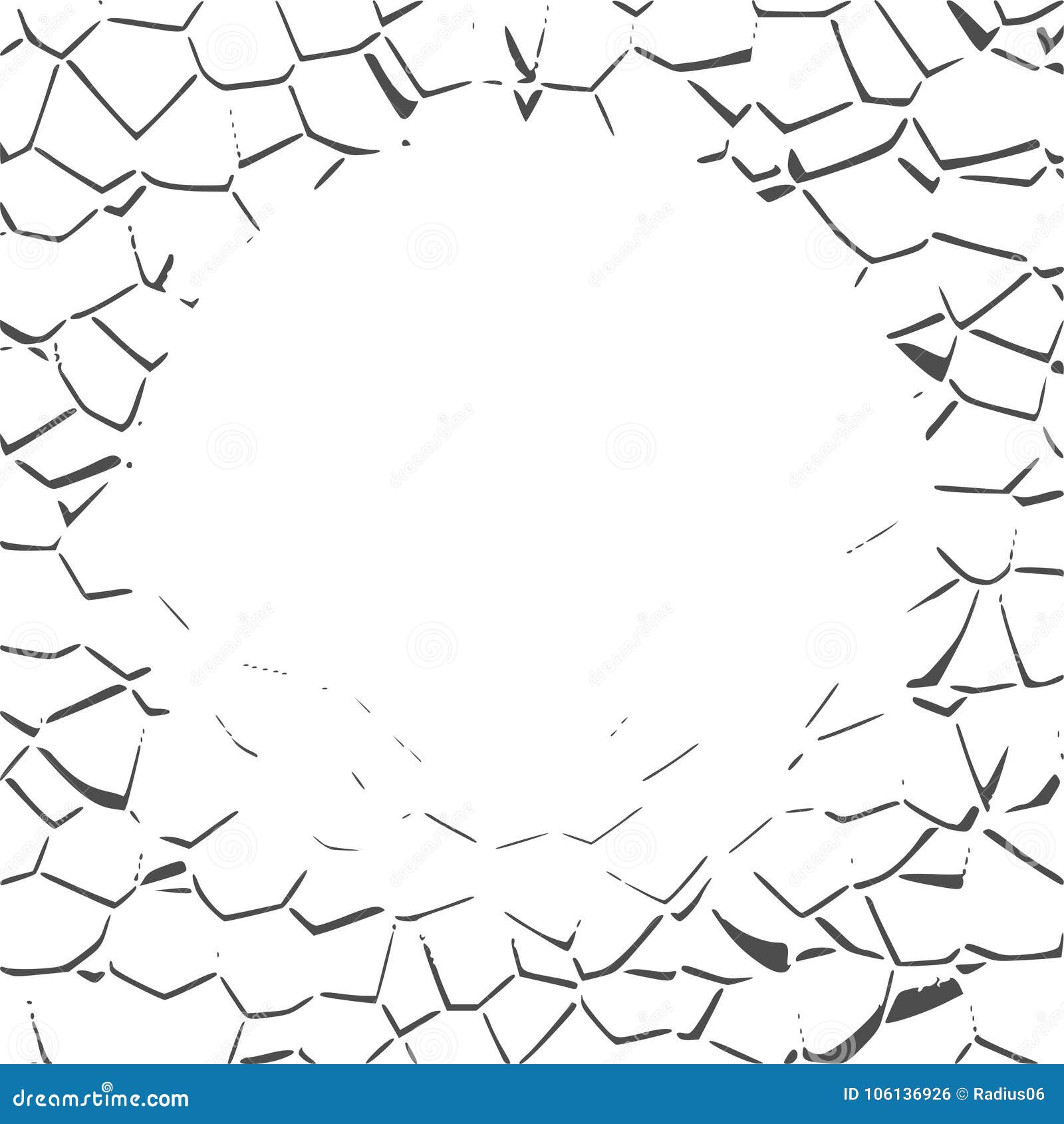 Wall Round Crack Texture