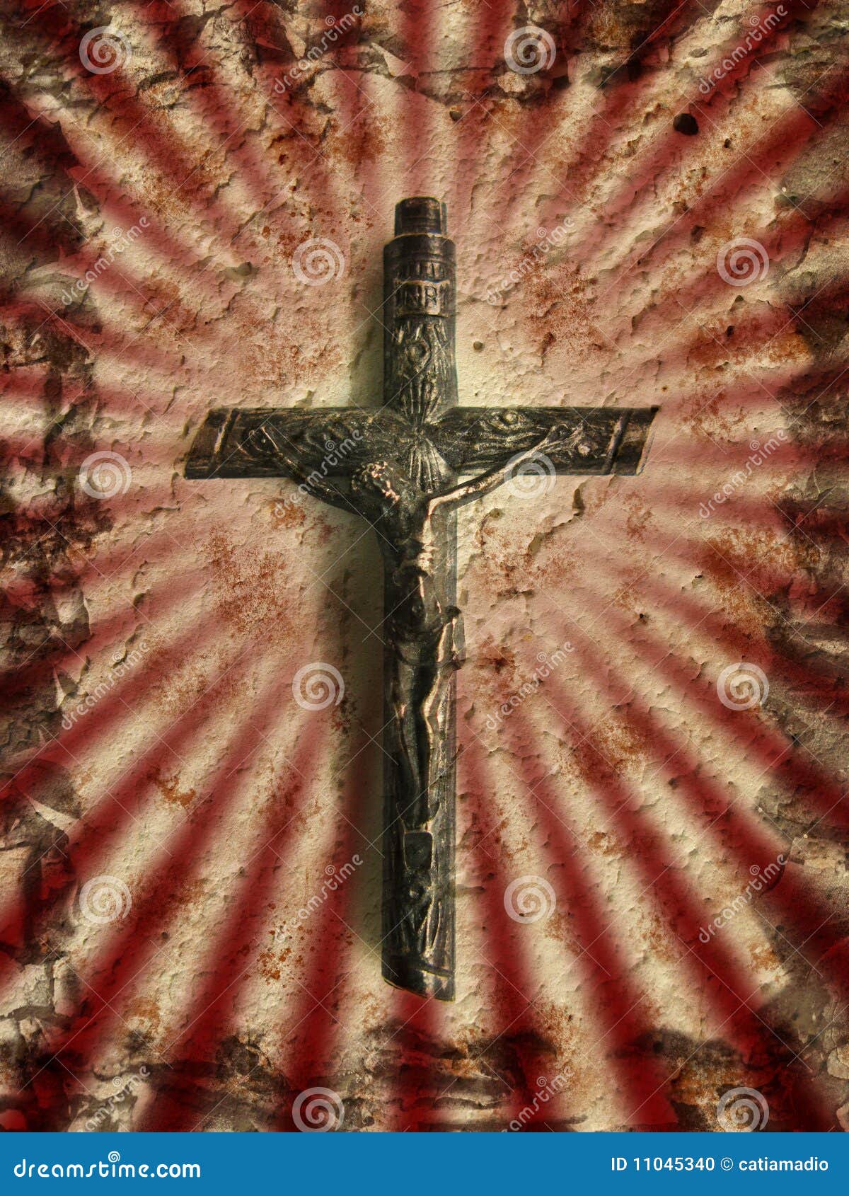 Grunge cross stock illustration. Illustration of jesus - 11045340
