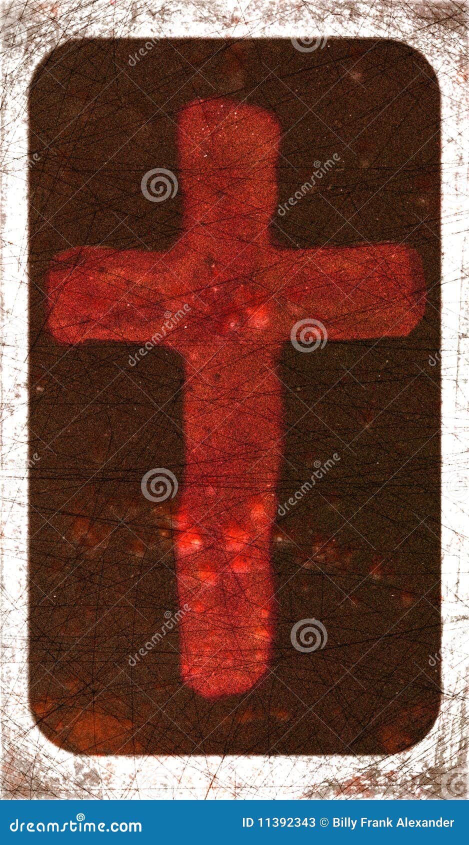 Grunge Cross stock illustration. Image of christian, grunge - 11392343