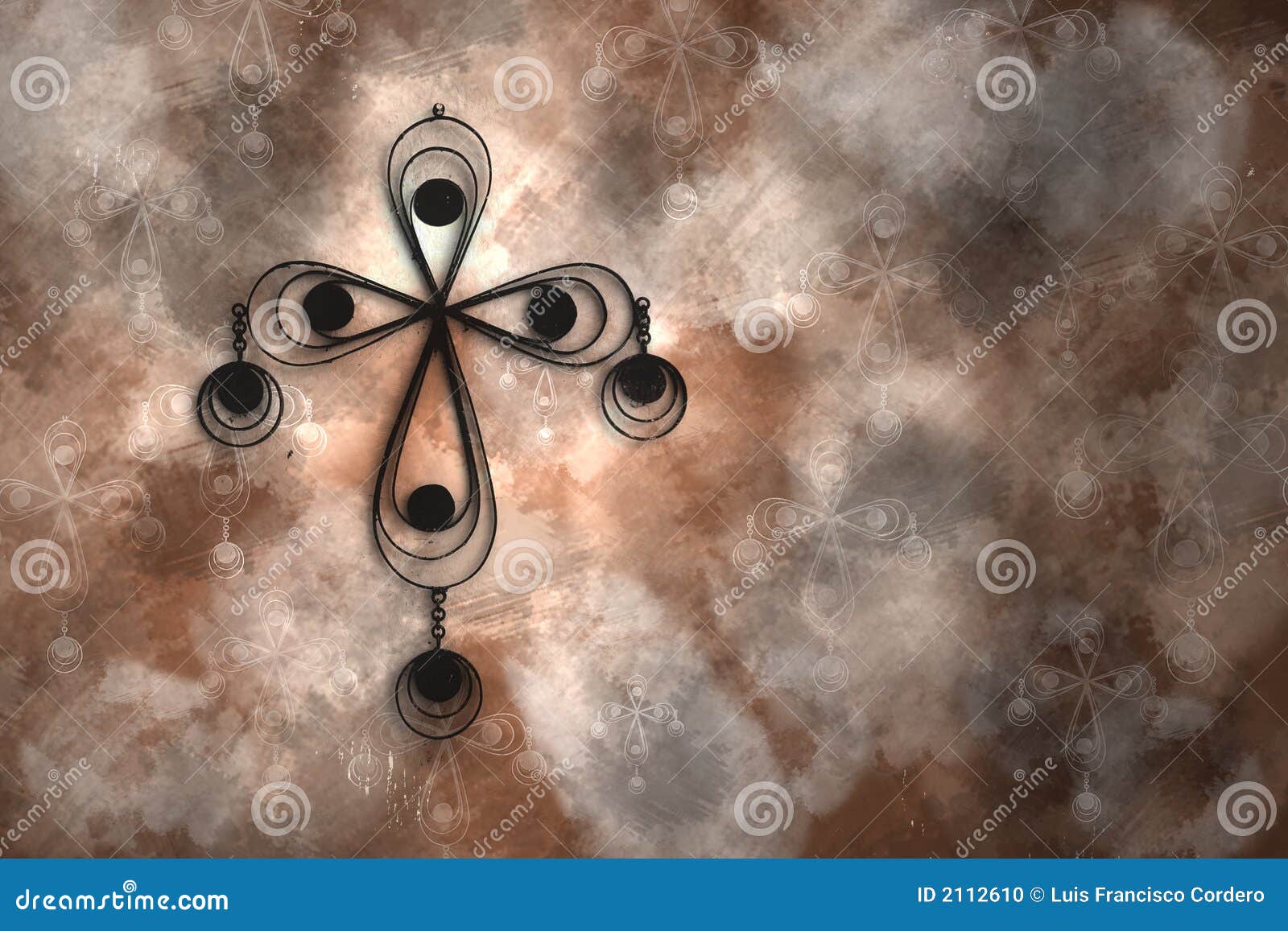 Grunge cross stock illustration. Illustration of black - 2112610