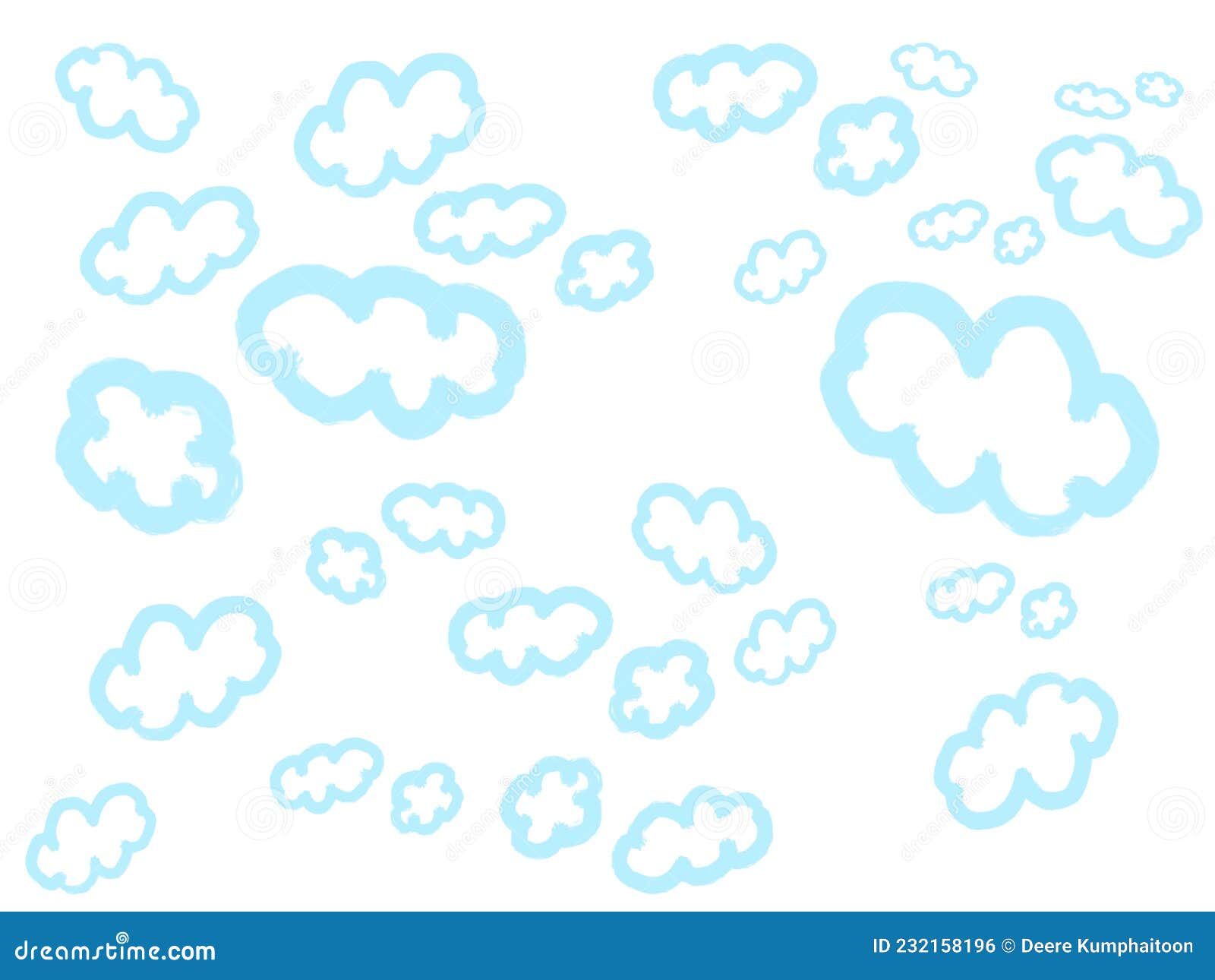 Cloudy Cute Wallpaper Background Stock Illustration - Illustration of ...