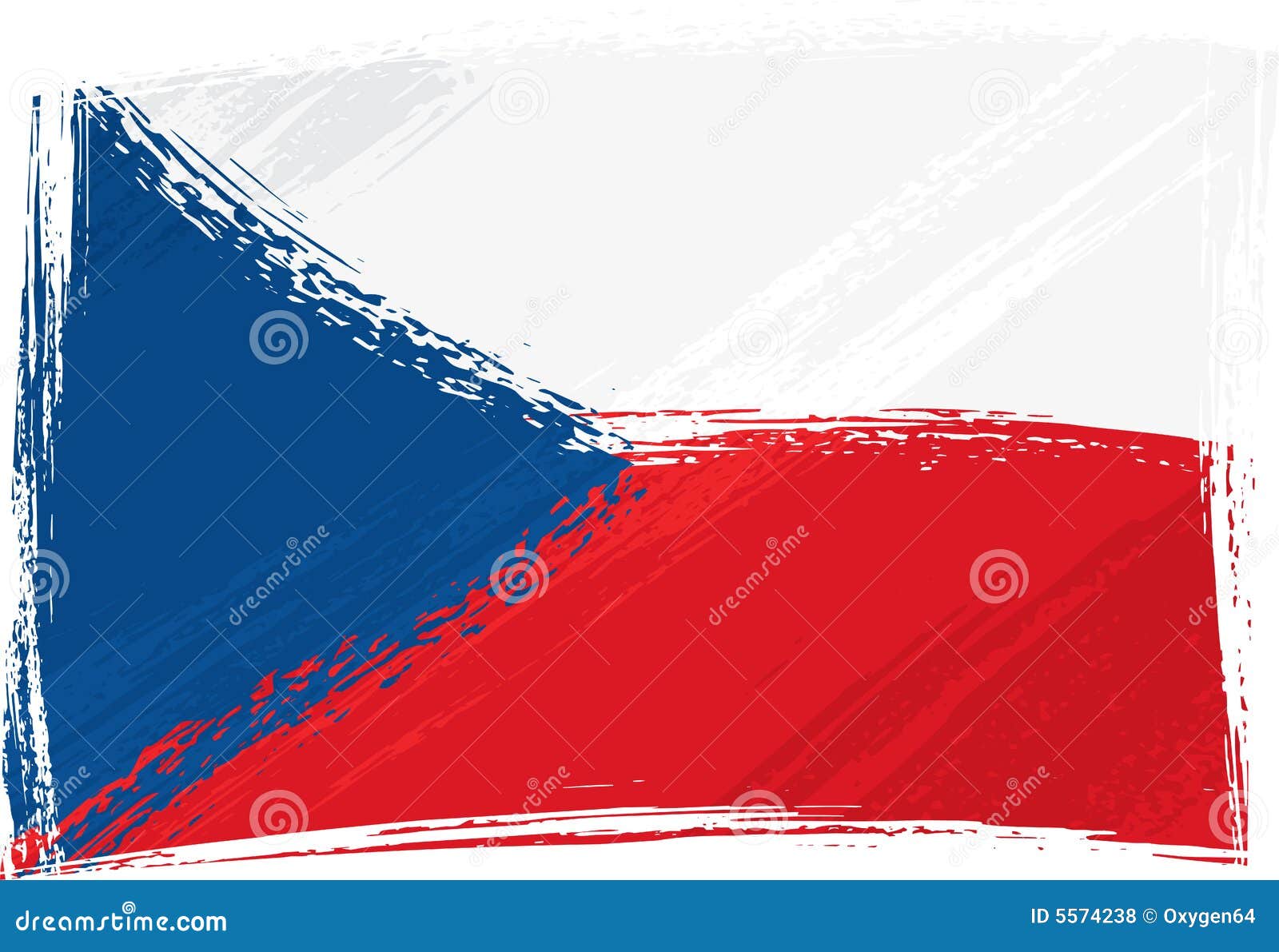Grunge Czech Republic flag stock vector. Illustration of flag - 5574238