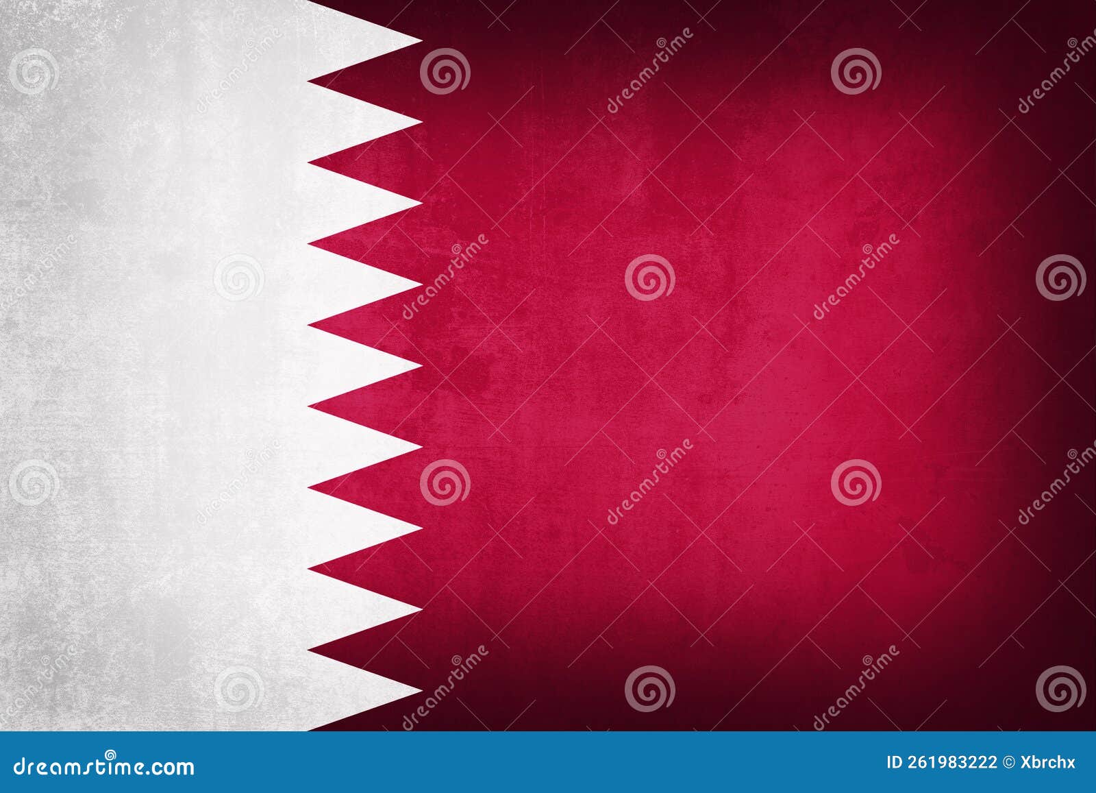 Grunge 3D Illustration of Quatar Flag Stock Illustration - Illustration ...