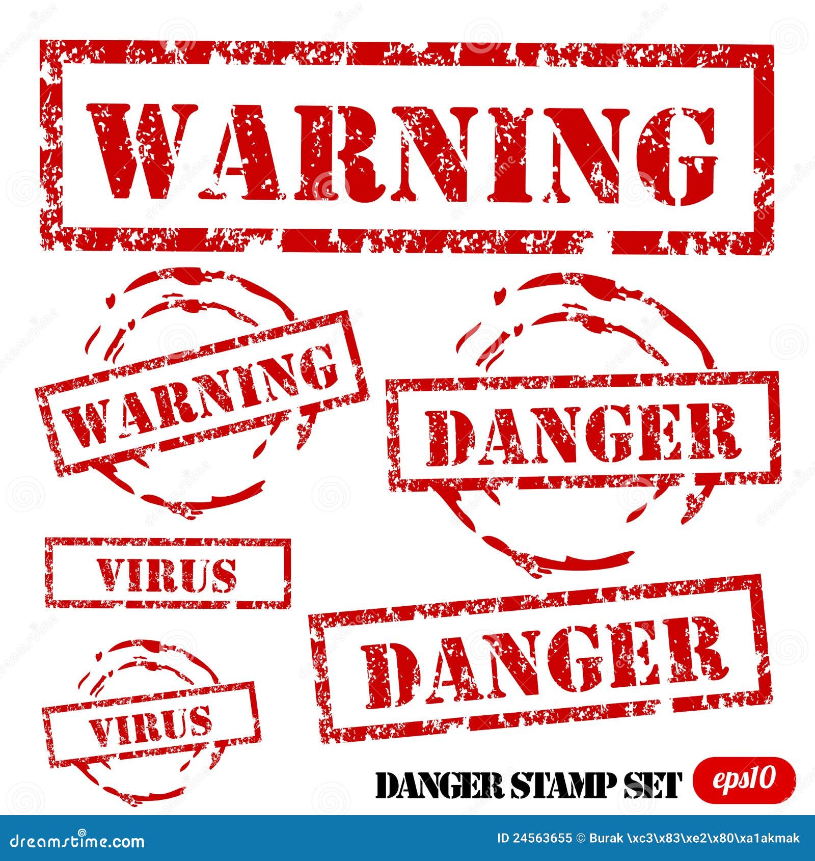 Grunge Danger Texture Vector Illustration | CartoonDealer.com #48395068