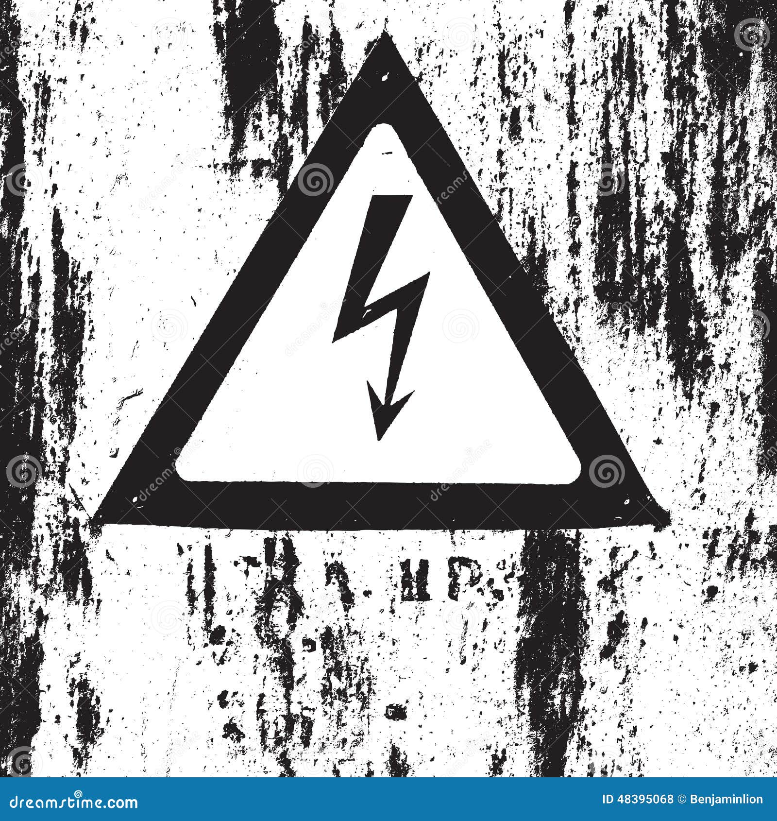 Grunge Danger Texture stock vector. Illustration of graphic - 48395068