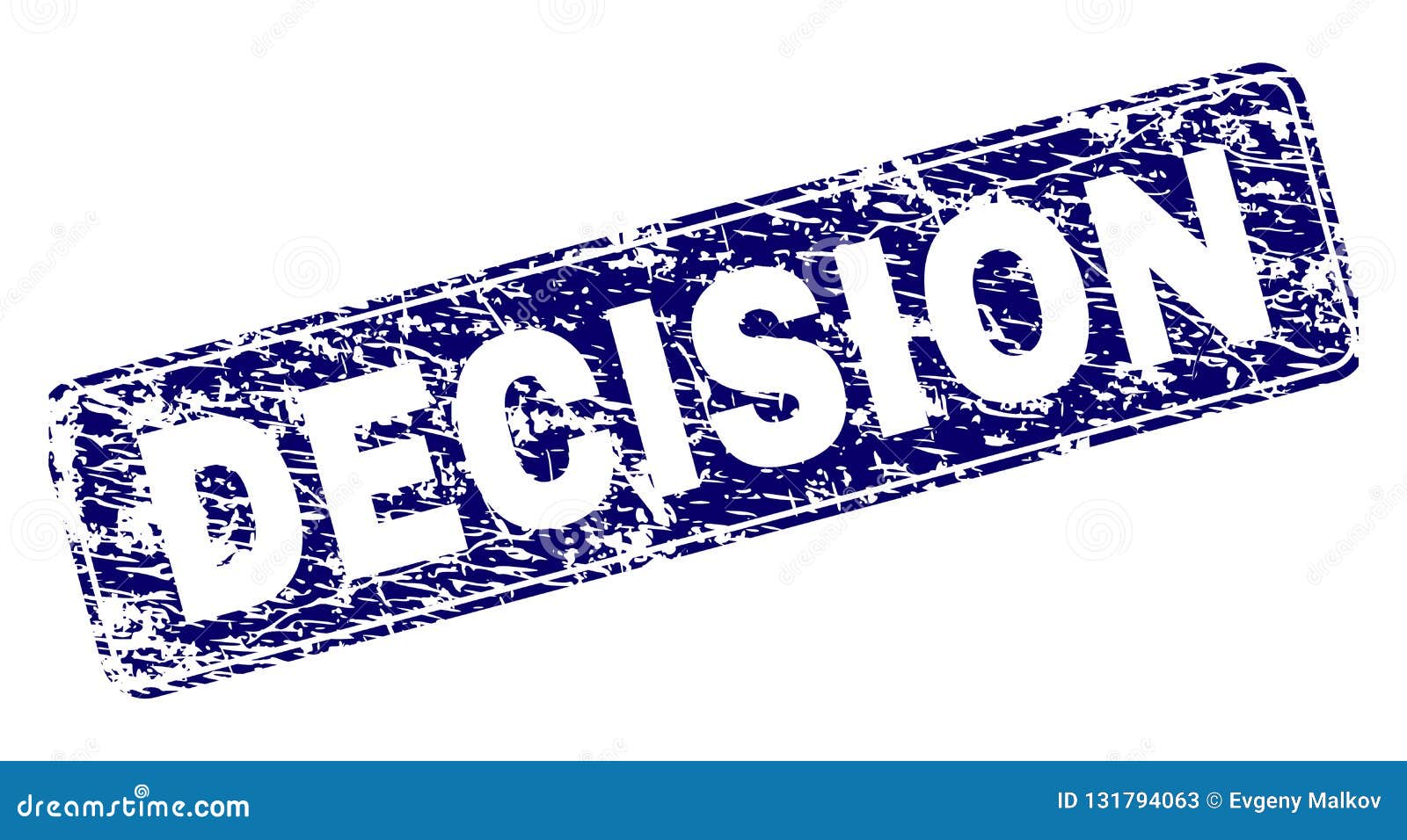 Grunge DECISION Framed Rounded Rectangle Stamp Stock Vector ...