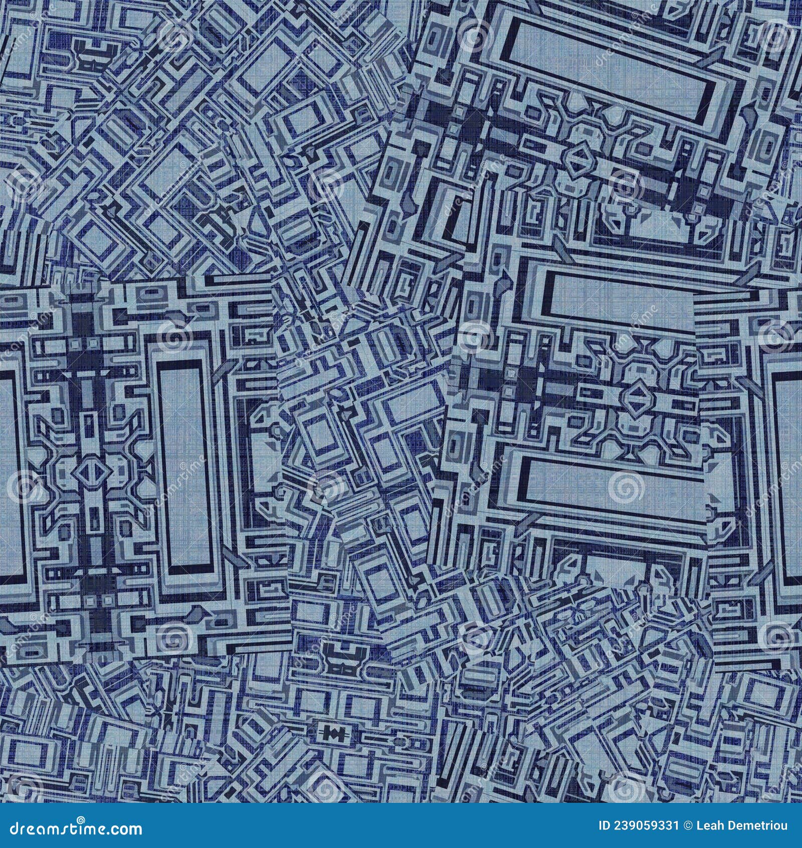 Grunge Denim Random Geometric Acid Wash Seamless Texture Material ...